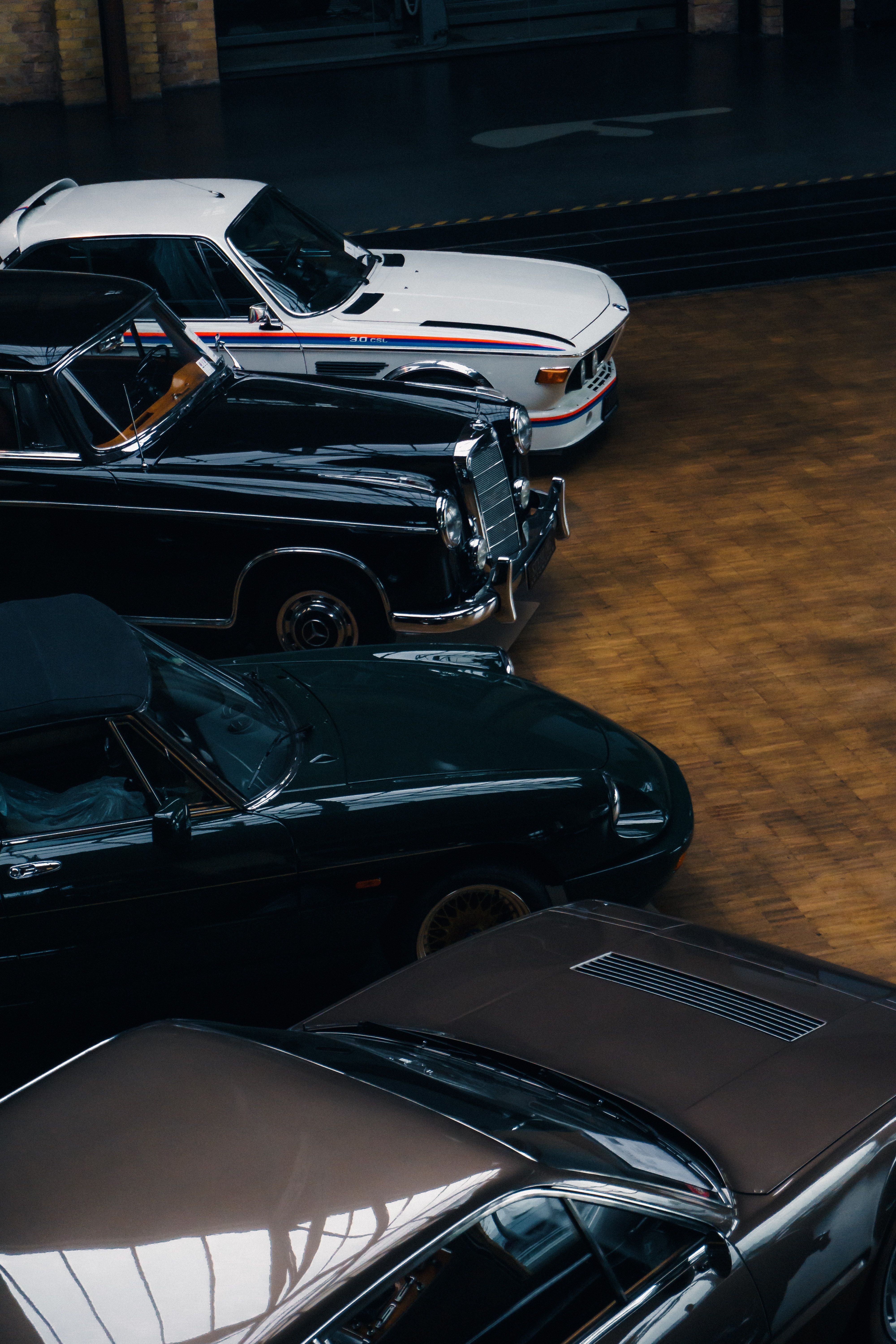 Classic Cars Exhibition in Indoor Showroom · Free Stock Photo