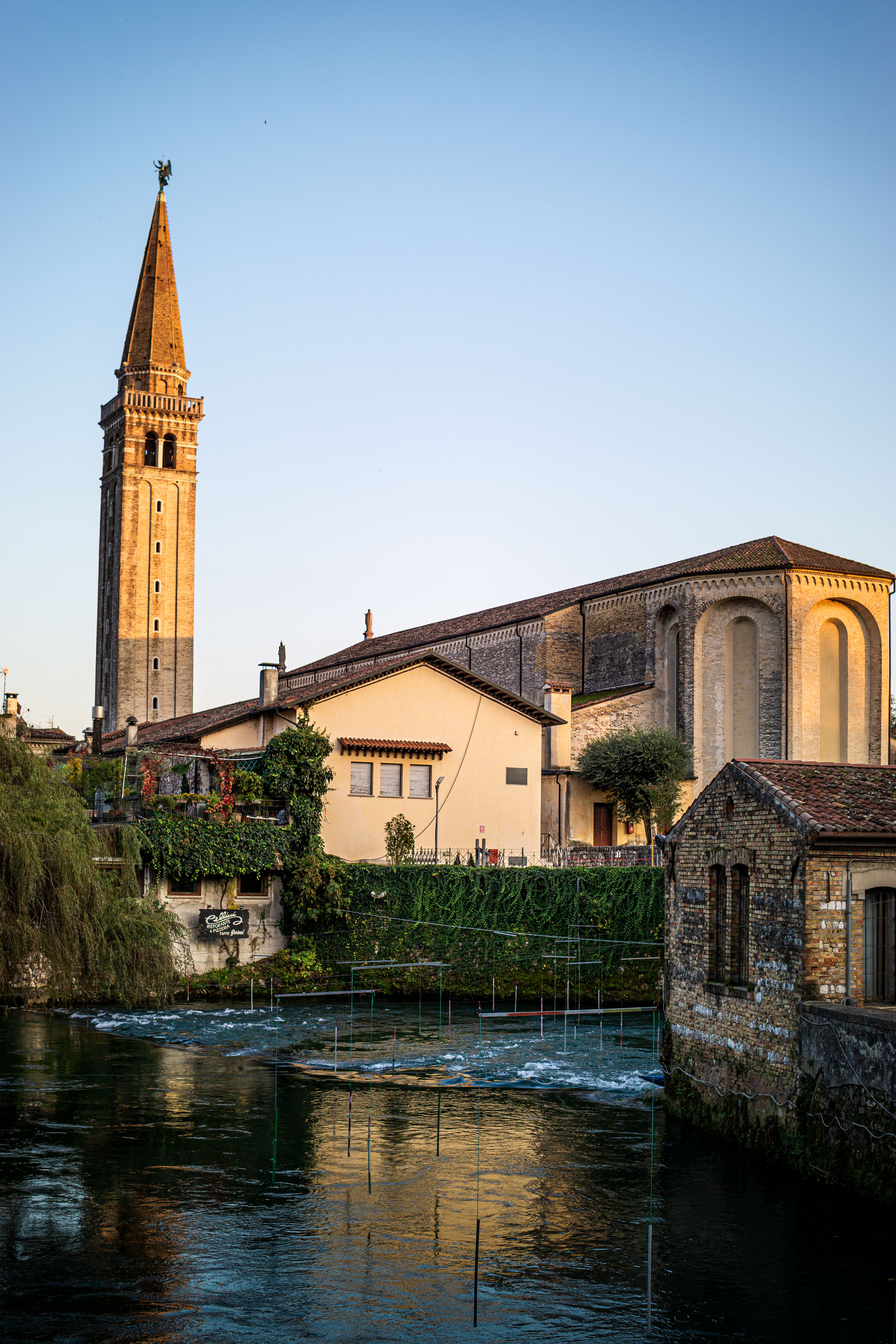Historic Italian Church Tower at Sunset · Free Stock Photo