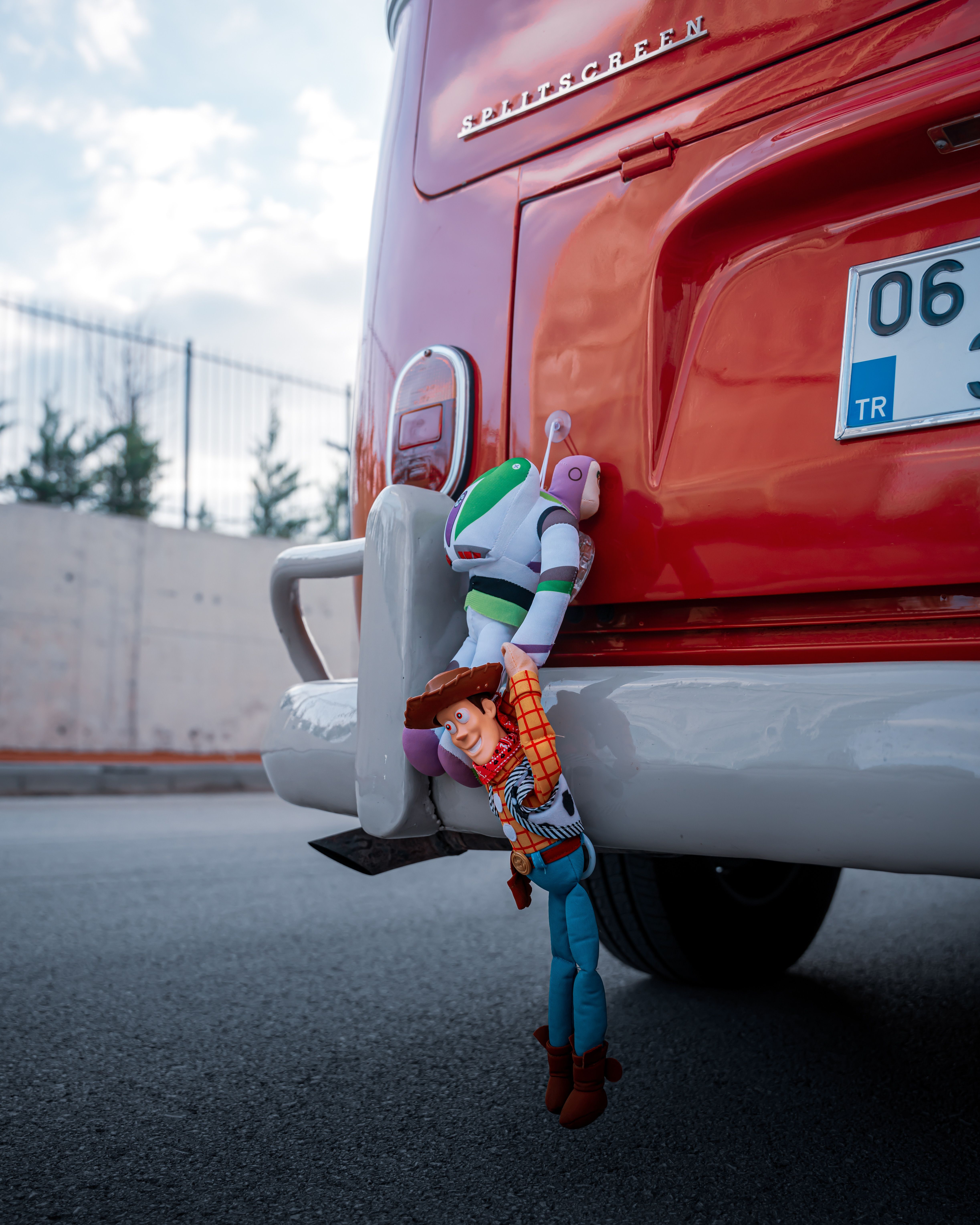 Vintage Van with Toy Characters in Ankara · Free Stock Photo