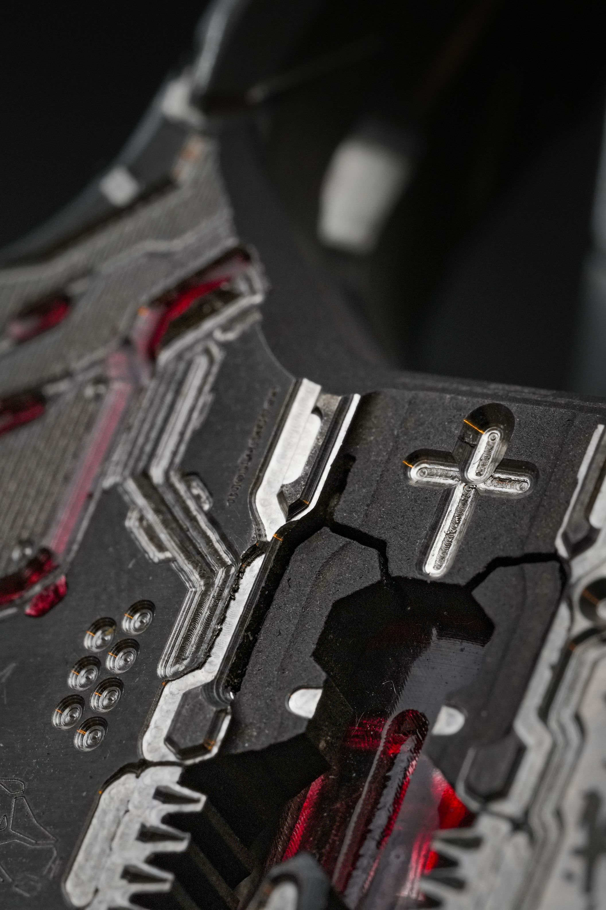Close-Up of Intricate Mechanical Circuitry Design · Free Stock Photo