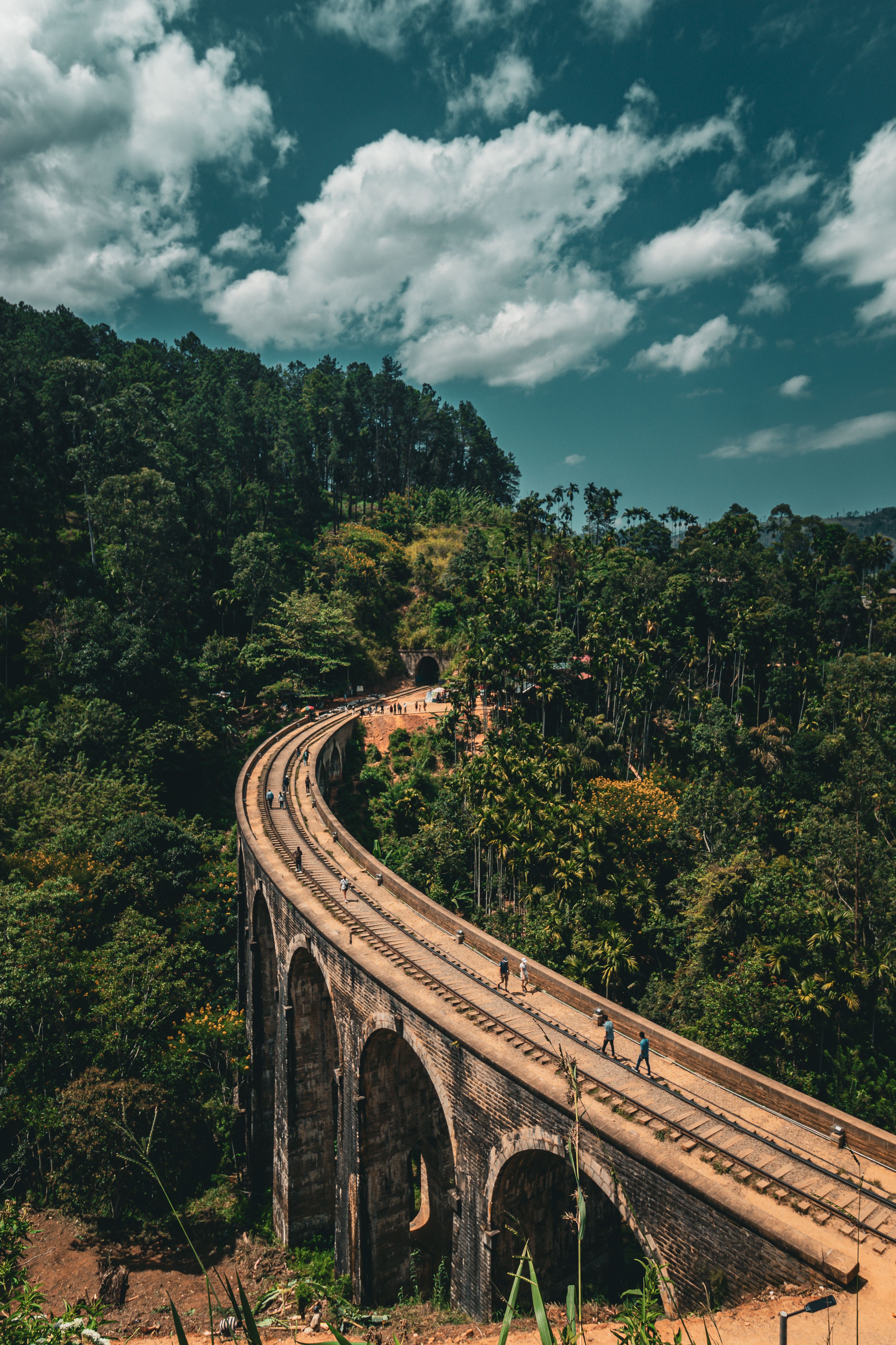 Aerial View of Nine Arch Bridge in Ella Sri Lanka · Free Stock Photo