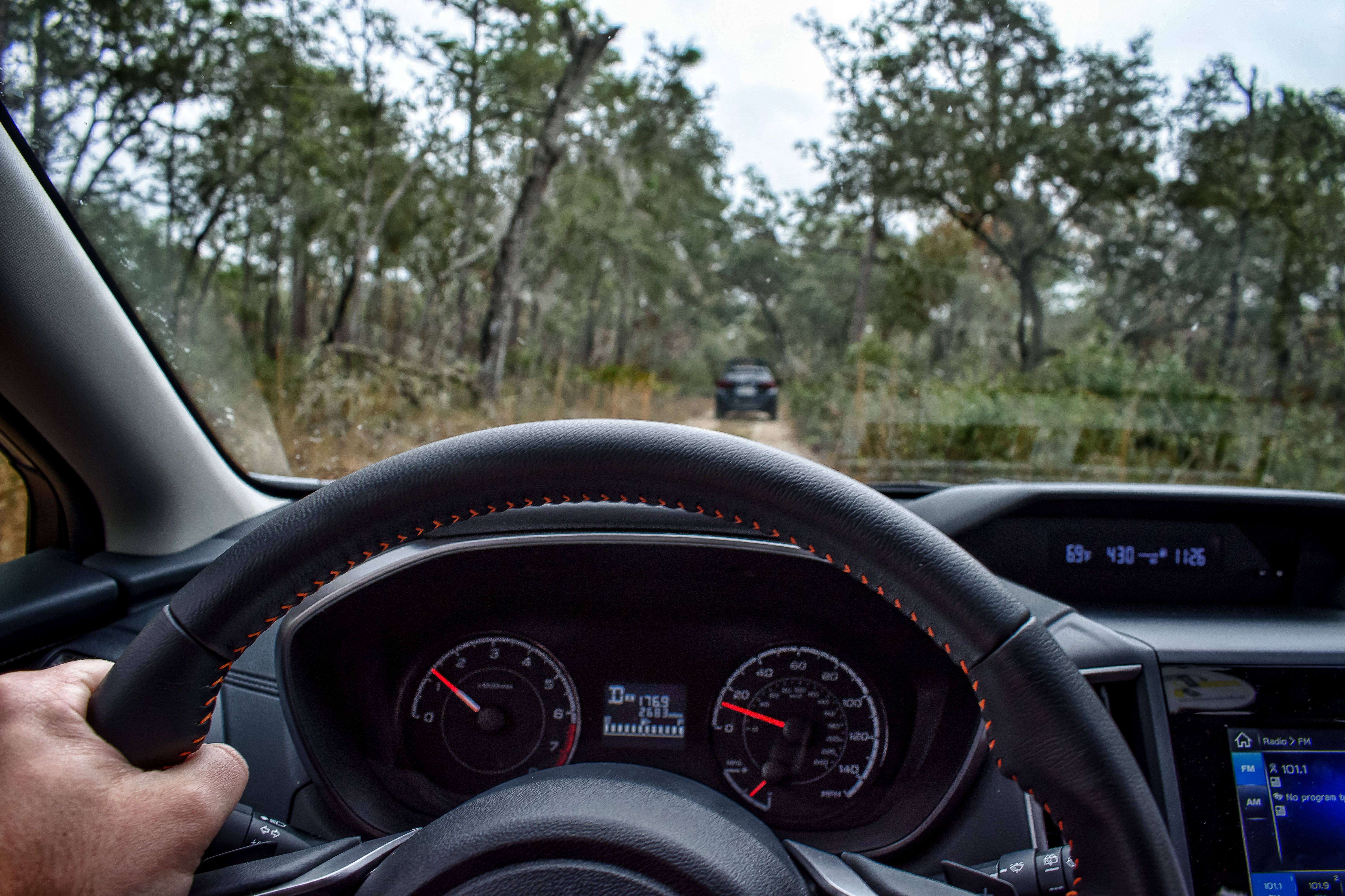 Driving Through Forest on a Scenic Off-Road Trail · Free Stock Photo