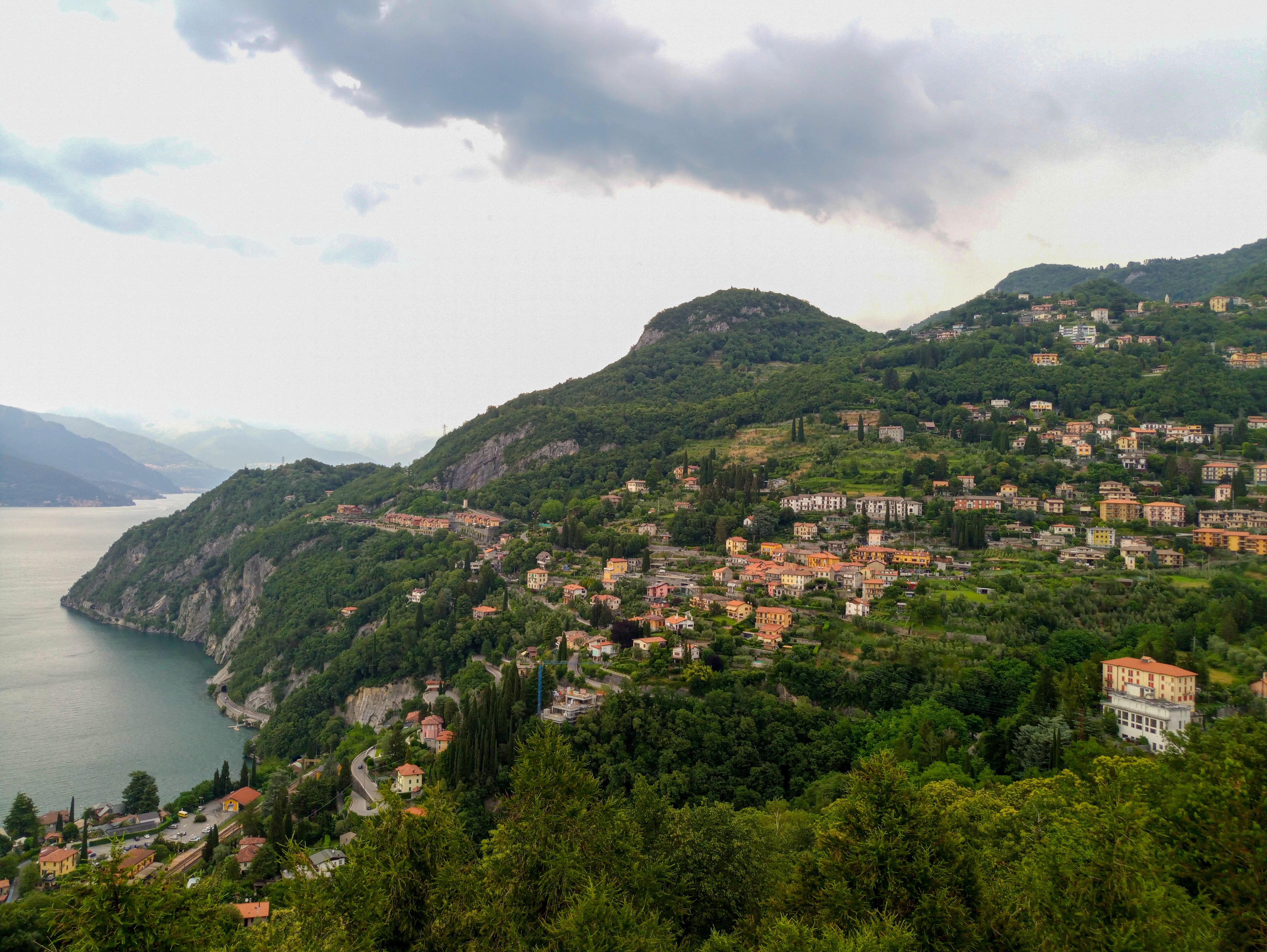 Scenic View of Lake Como Hillside Villages · Free Stock Photo
