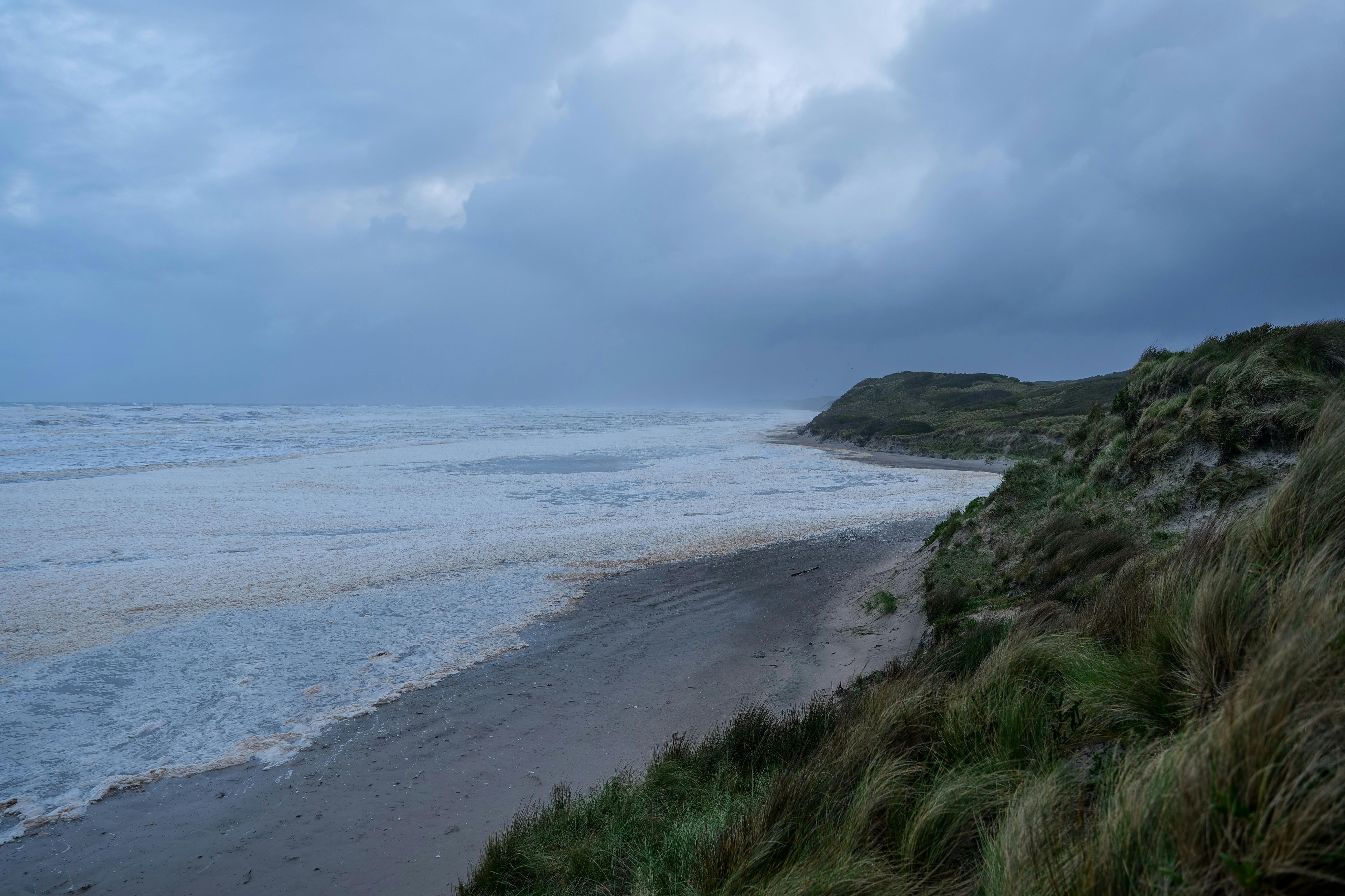 Dramatic Beach Landscape at Dusk · Free Stock Photo