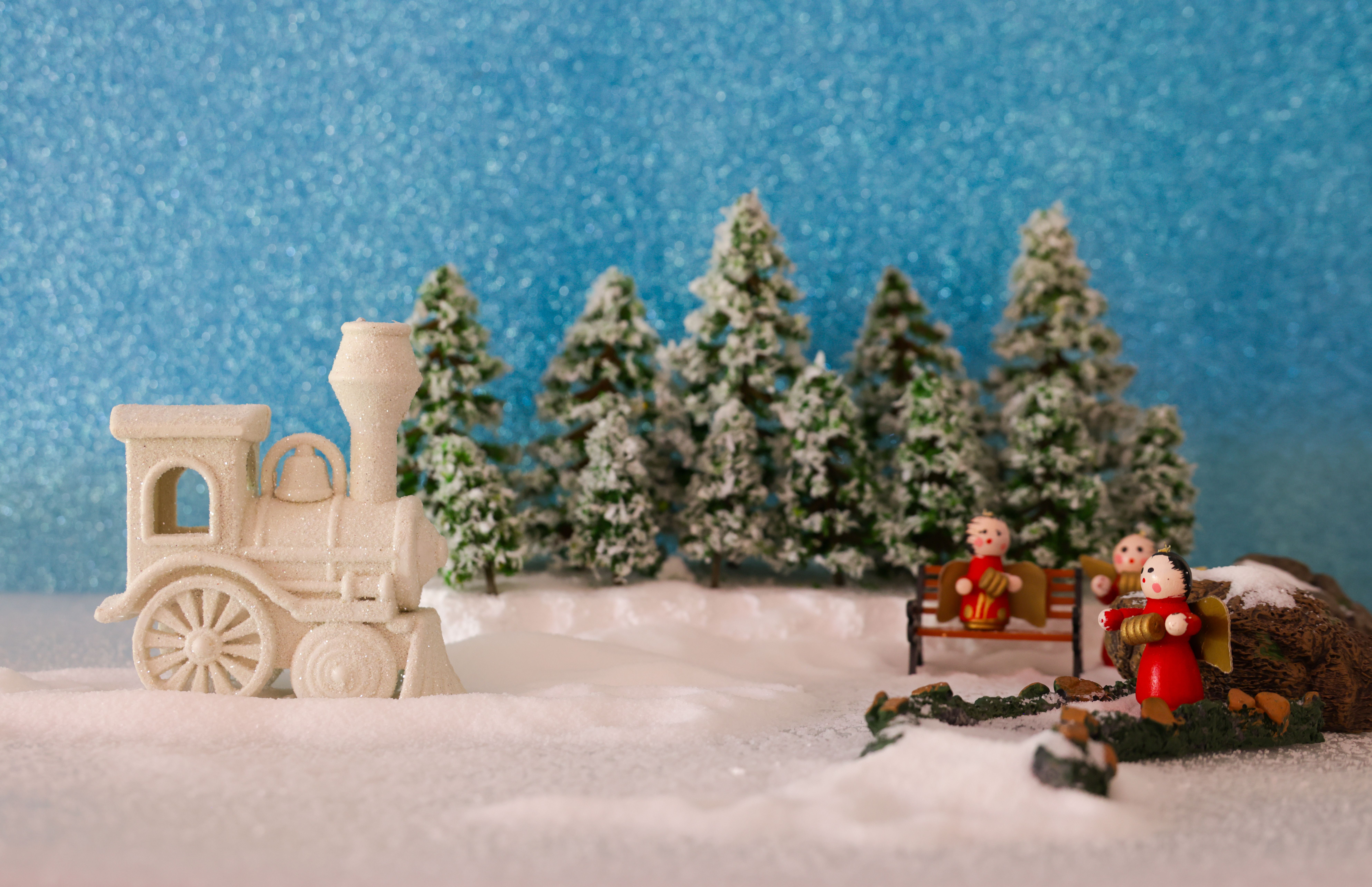 Charming Winter Wonderland Miniature Scene · Free Stock Photo