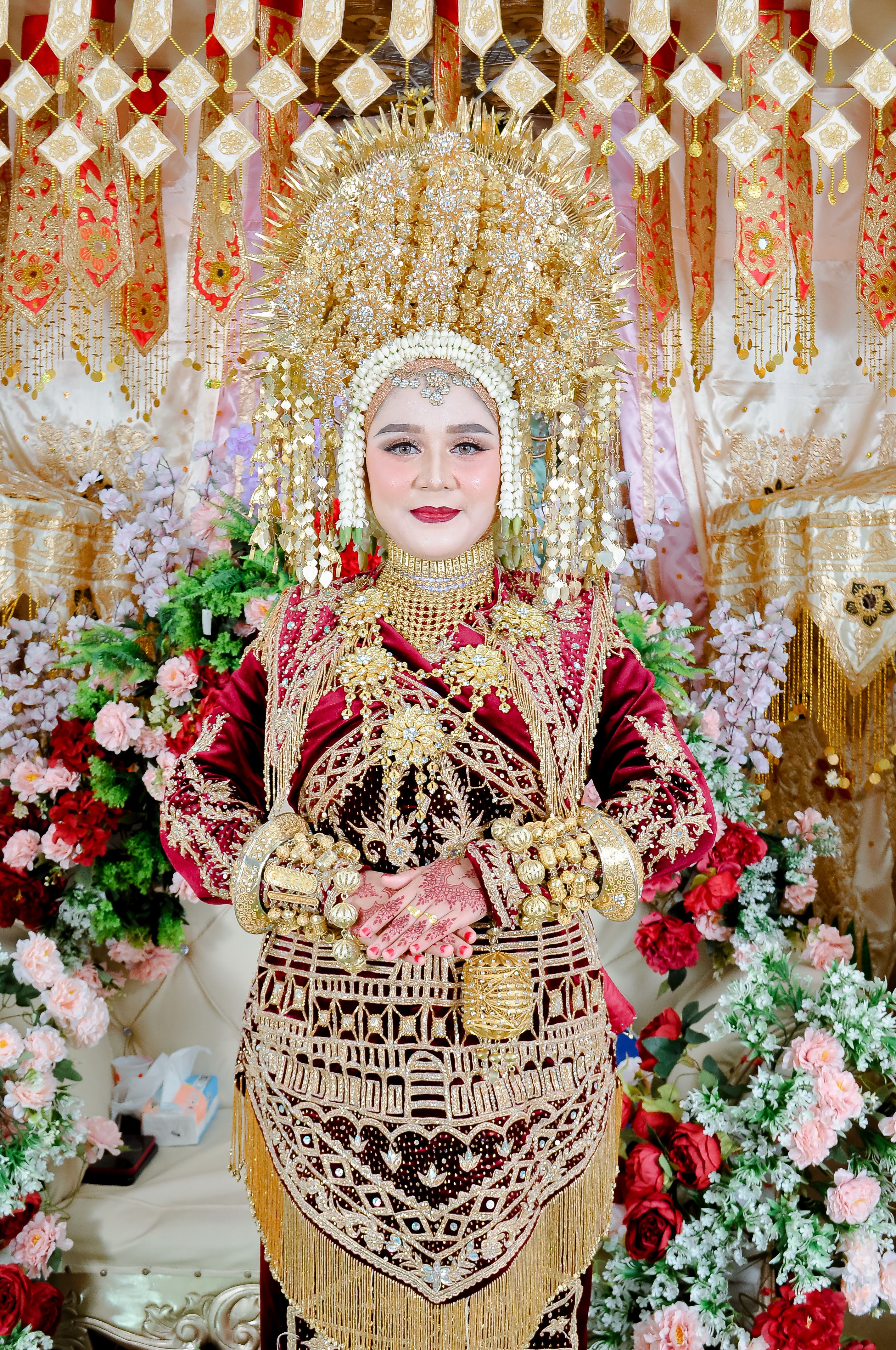 Traditional Bugis Wedding Attire Portrait · Free Stock Photo