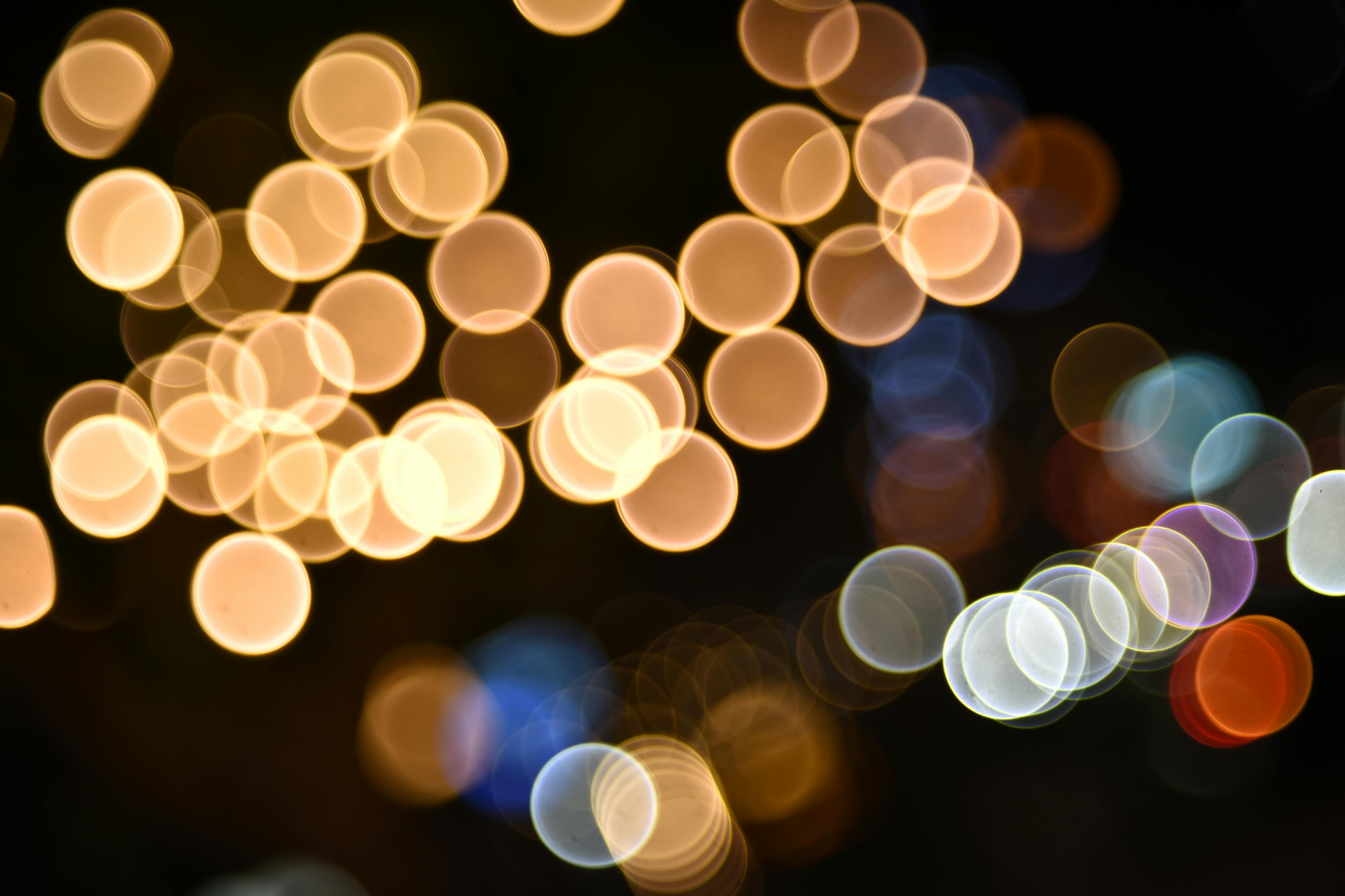 Colorful Bokeh Light Abstract at Night · Free Stock Photo
