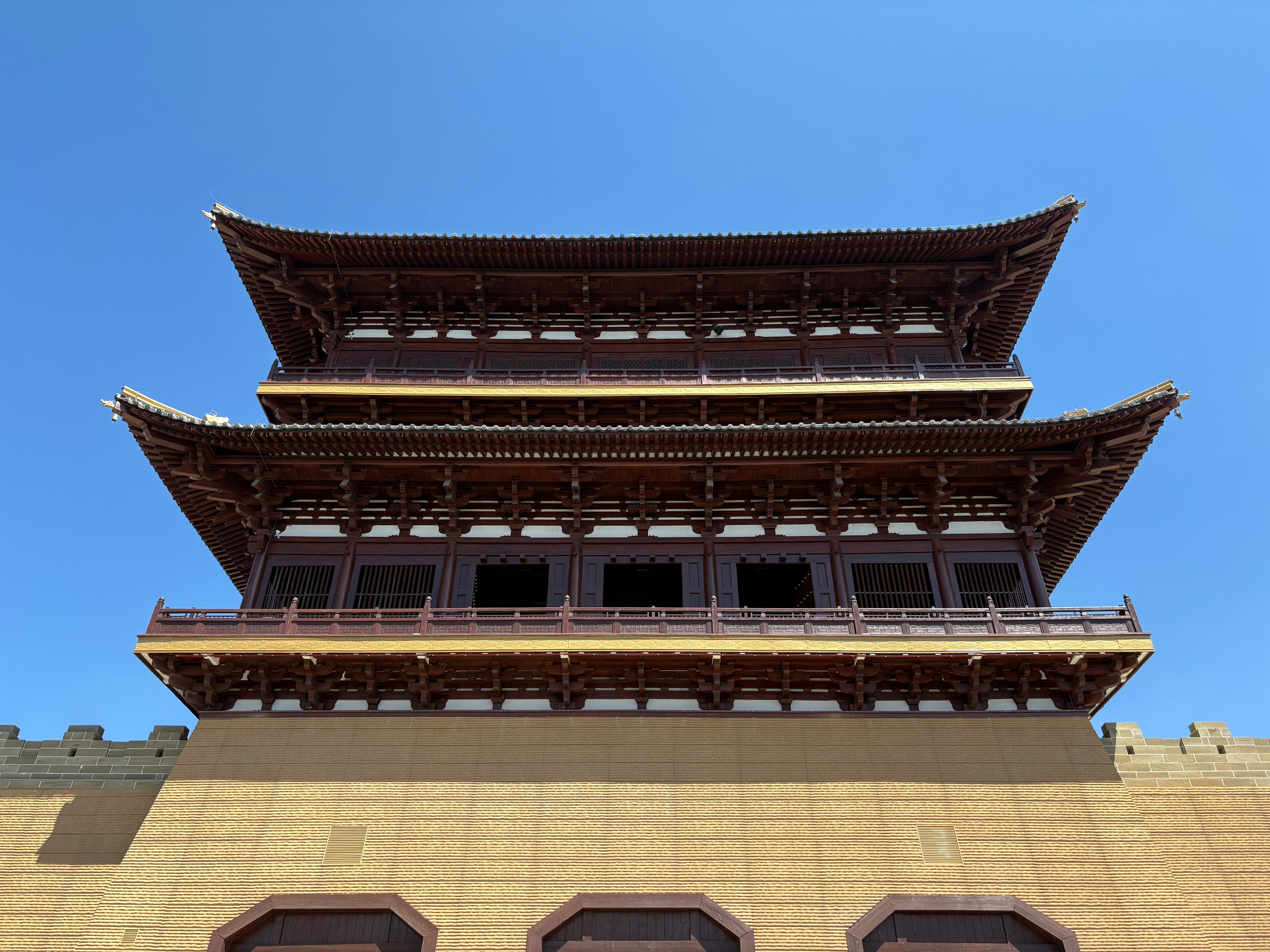 Majestic Ancient Chinese Tower Against Clear Sky · Free Stock Photo