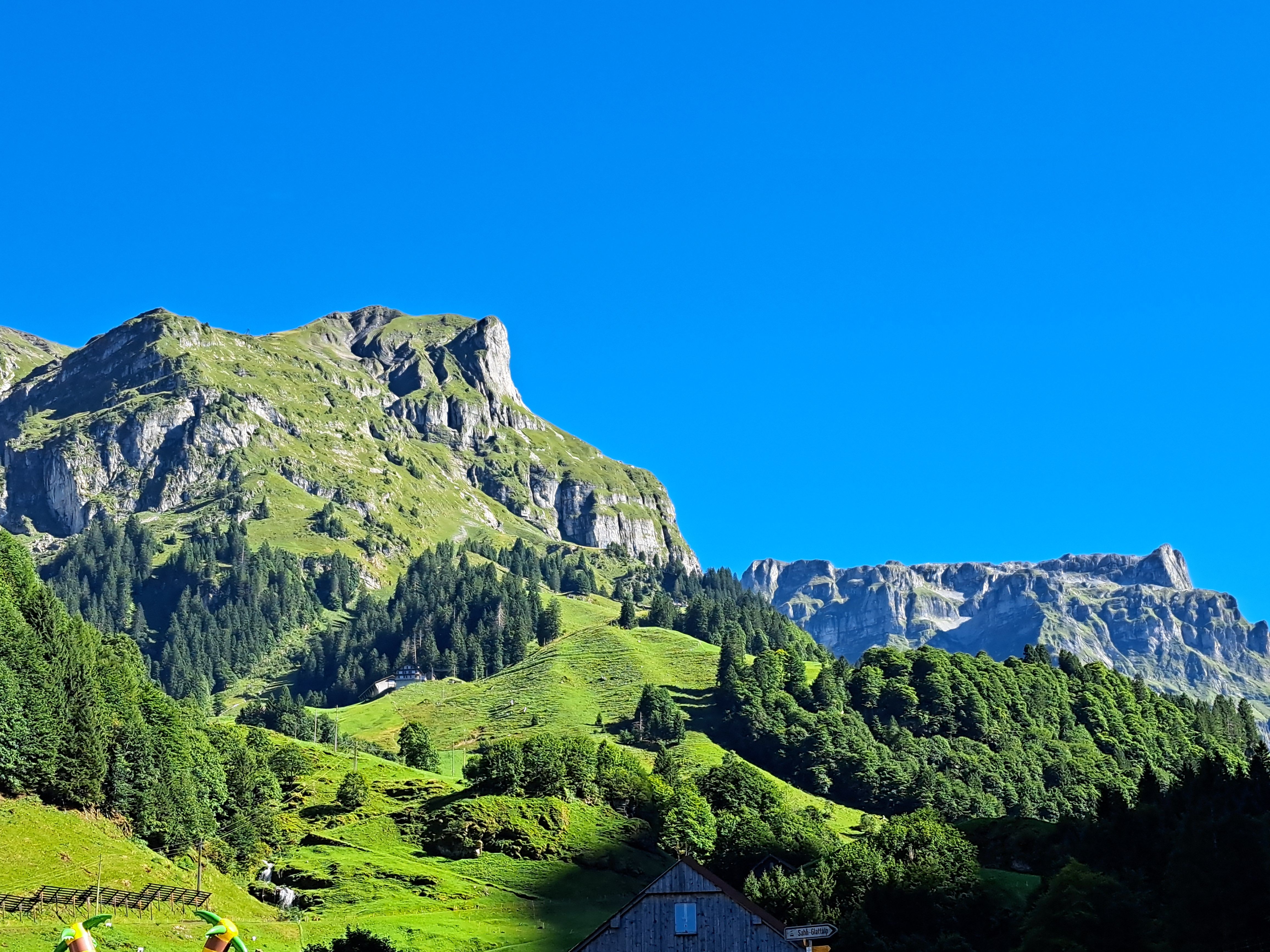 Scenic Alpine Mountain Landscape with Blue Sky · Free Stock Photo