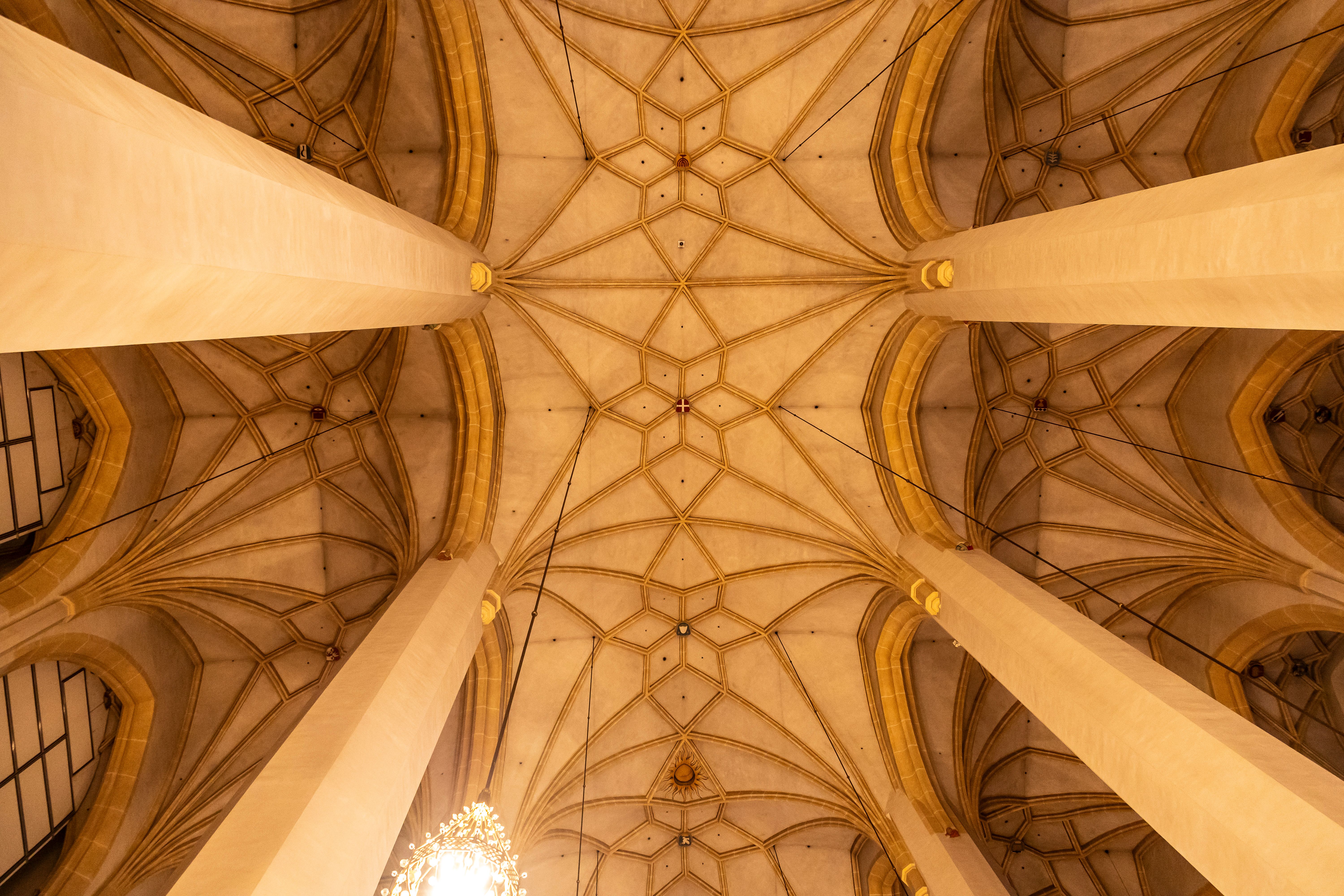 Gothic Cathedral Ceiling Architecture in Munich · Free Stock Photo