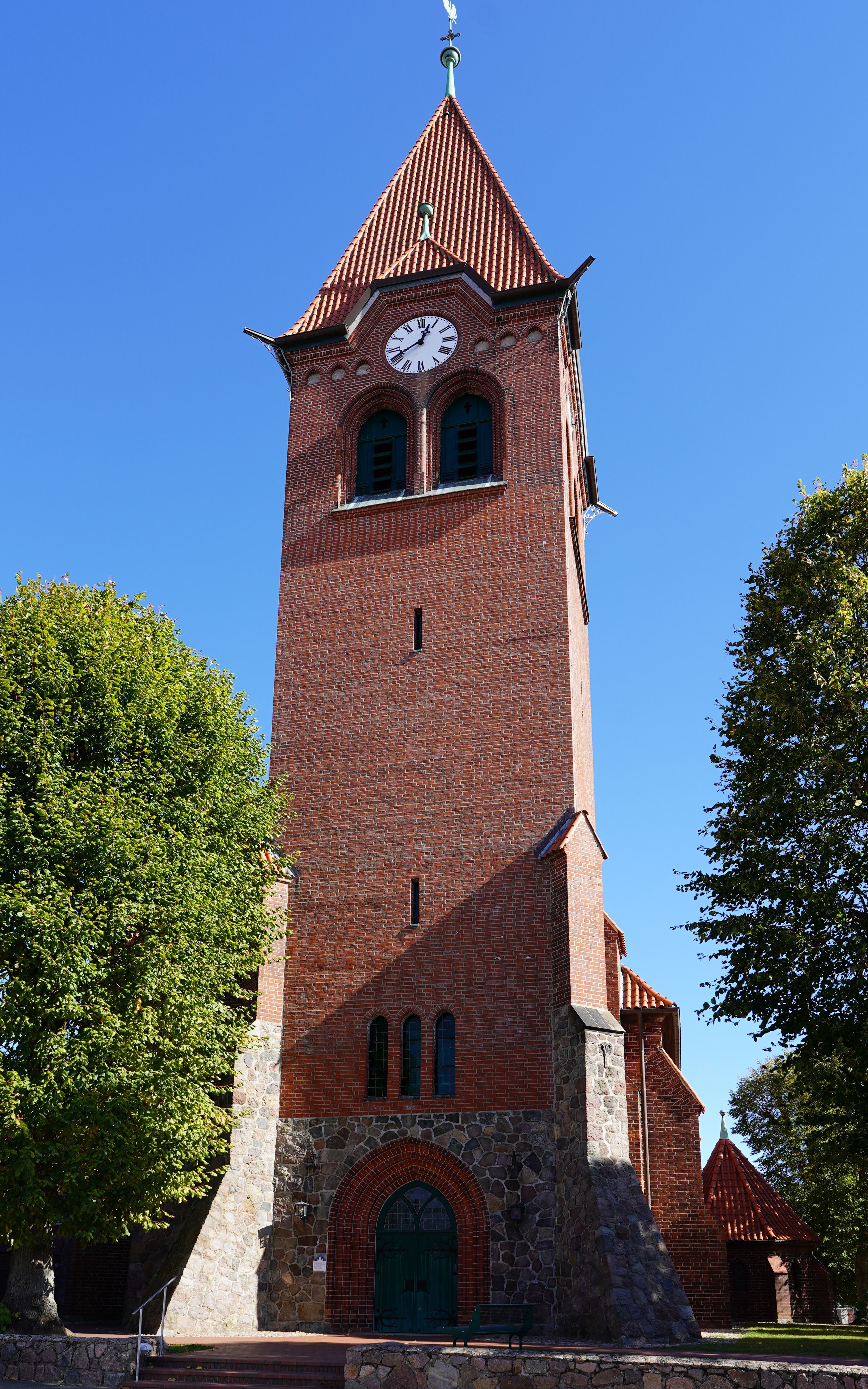 Historic Brick Church Tower in Dahlenburg · Free Stock Photo