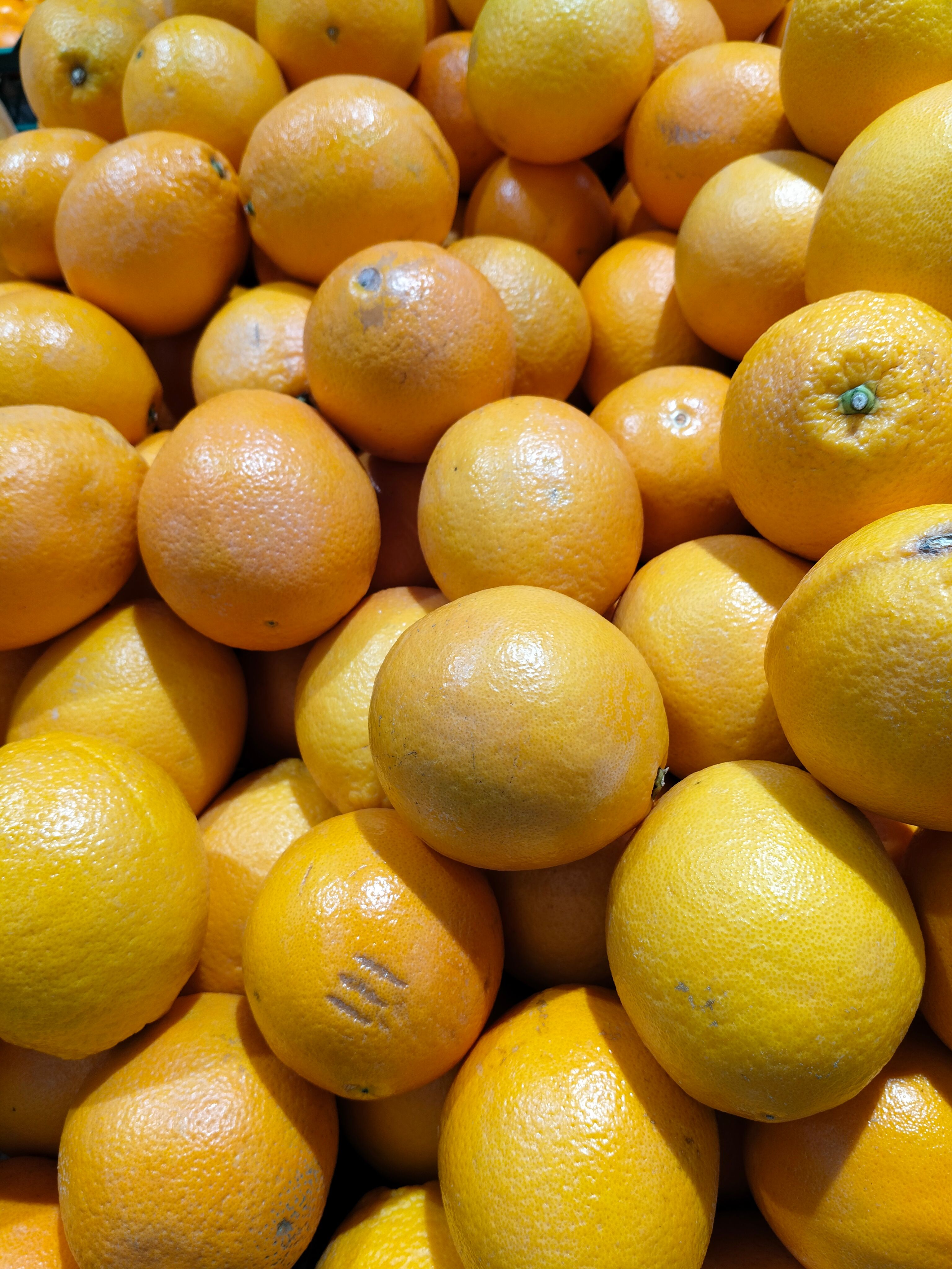 Fresh Juicy Oranges Piled at Marketplace · Free Stock Photo