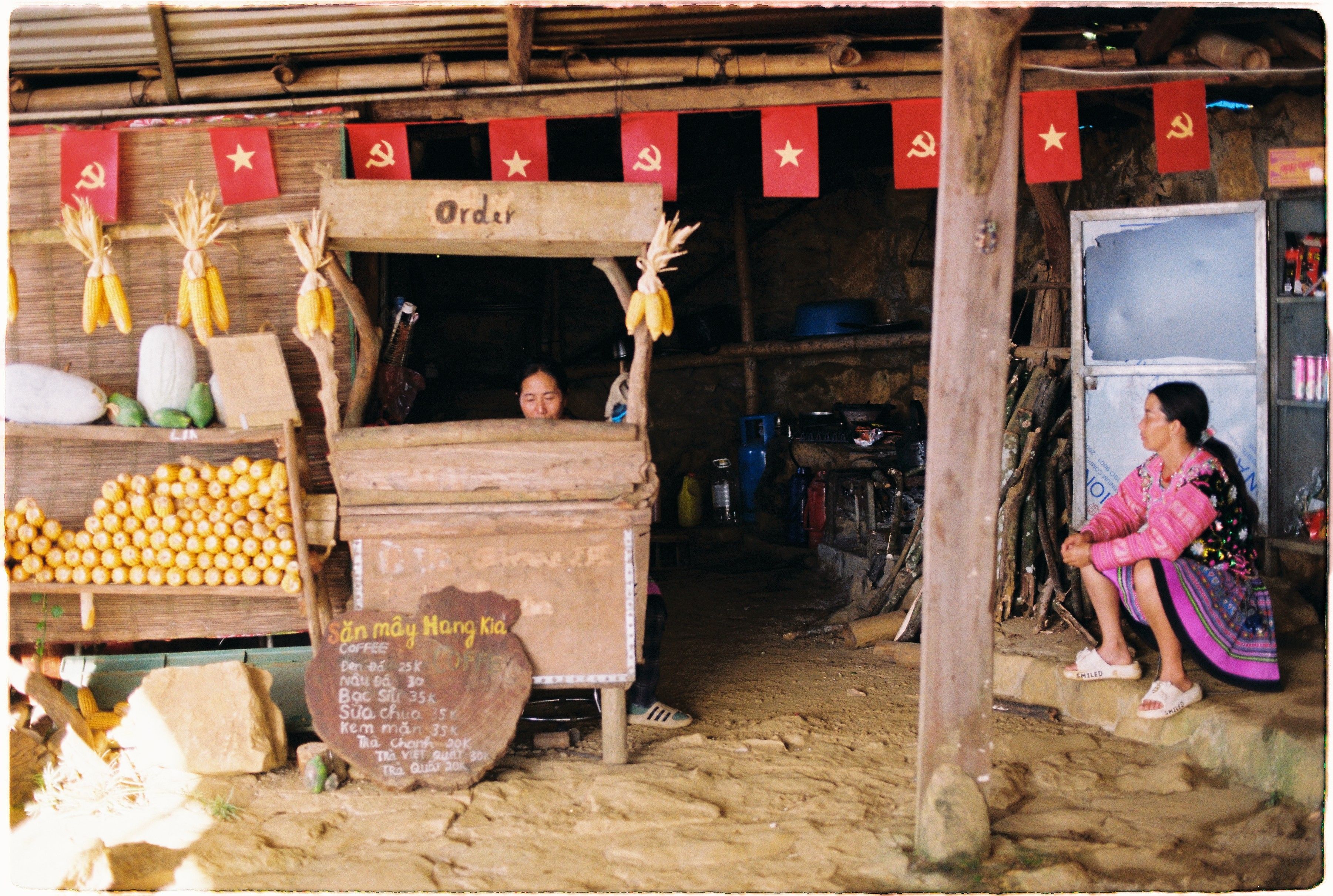 Traditional Market Stall with Local Produce · Free Stock Photo