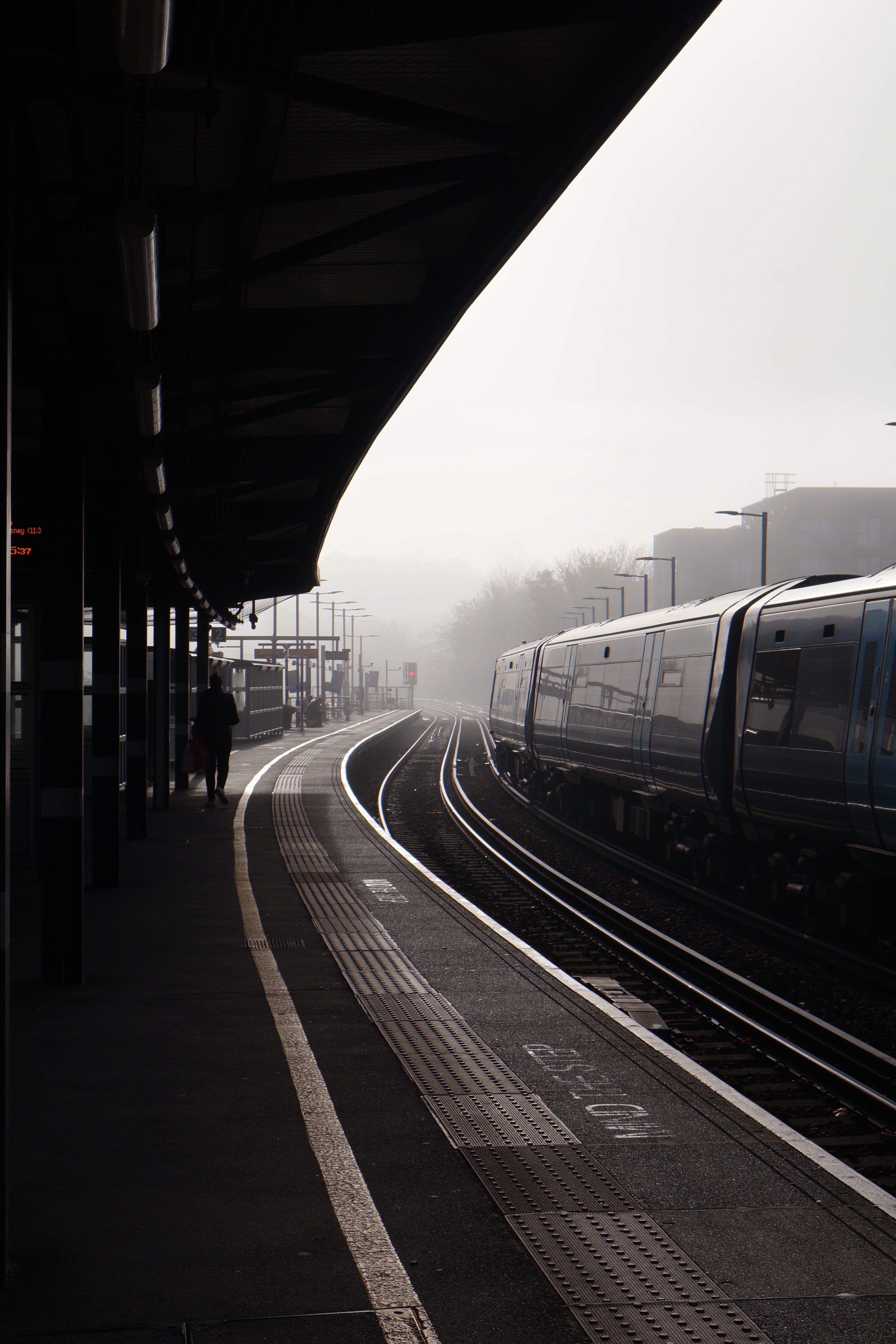 Foggy Morning Train Station in Rochester, UK · Free Stock Photo