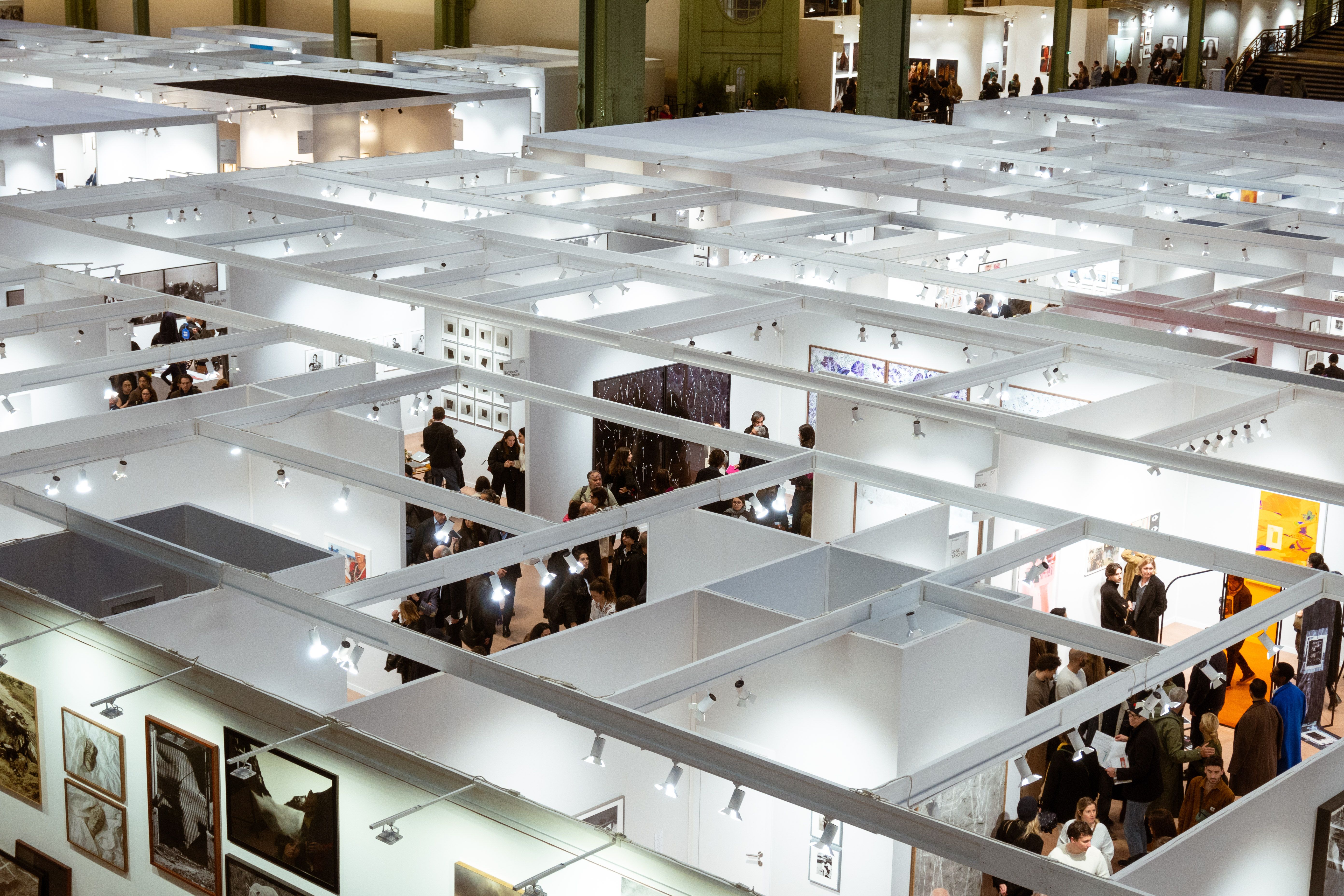 Aerial View of Busy Art Exhibition in Paris · Free Stock Photo