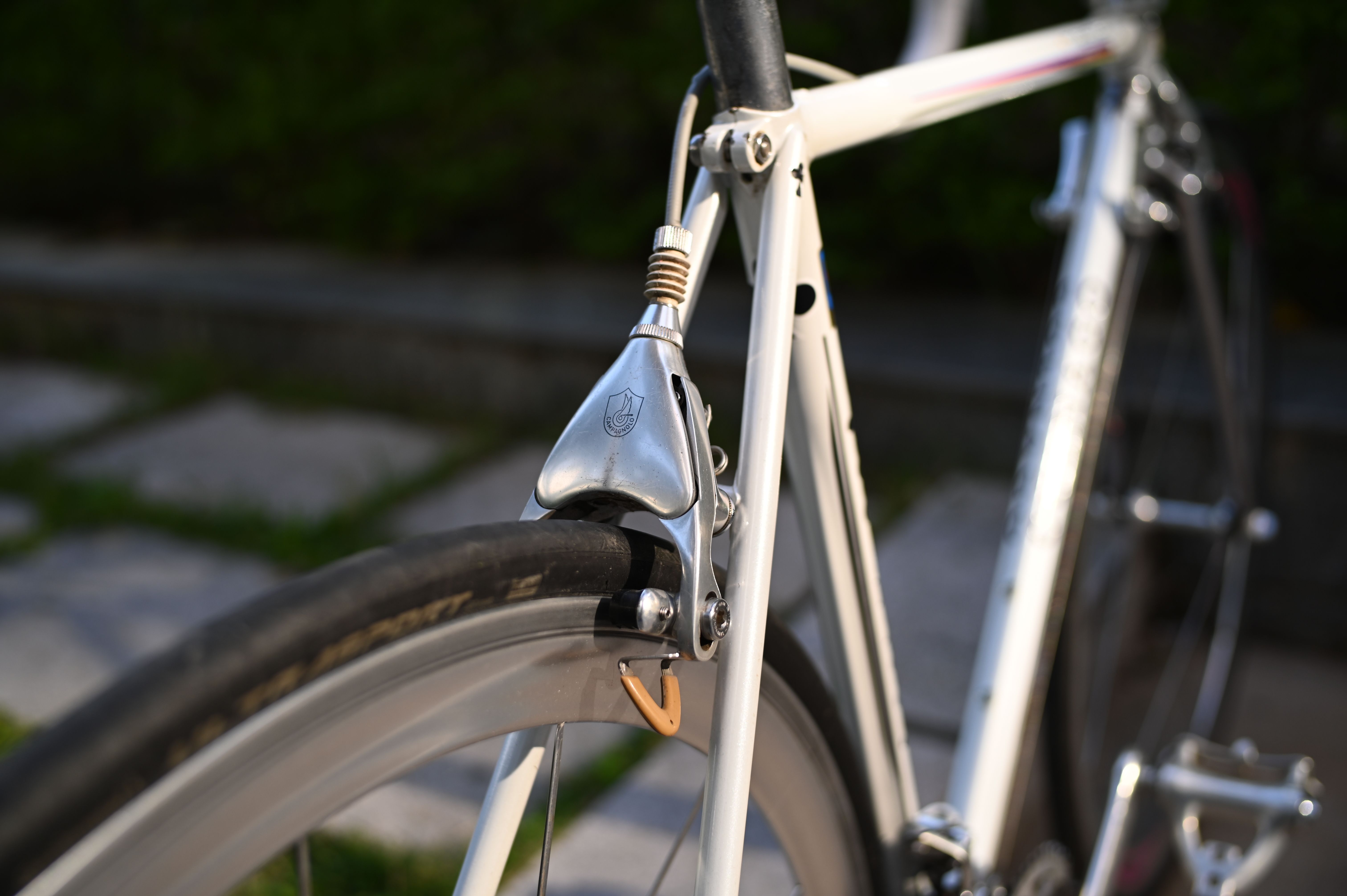 Close-up of a Road Bike Rear Brake Mechanism · Free Stock Photo