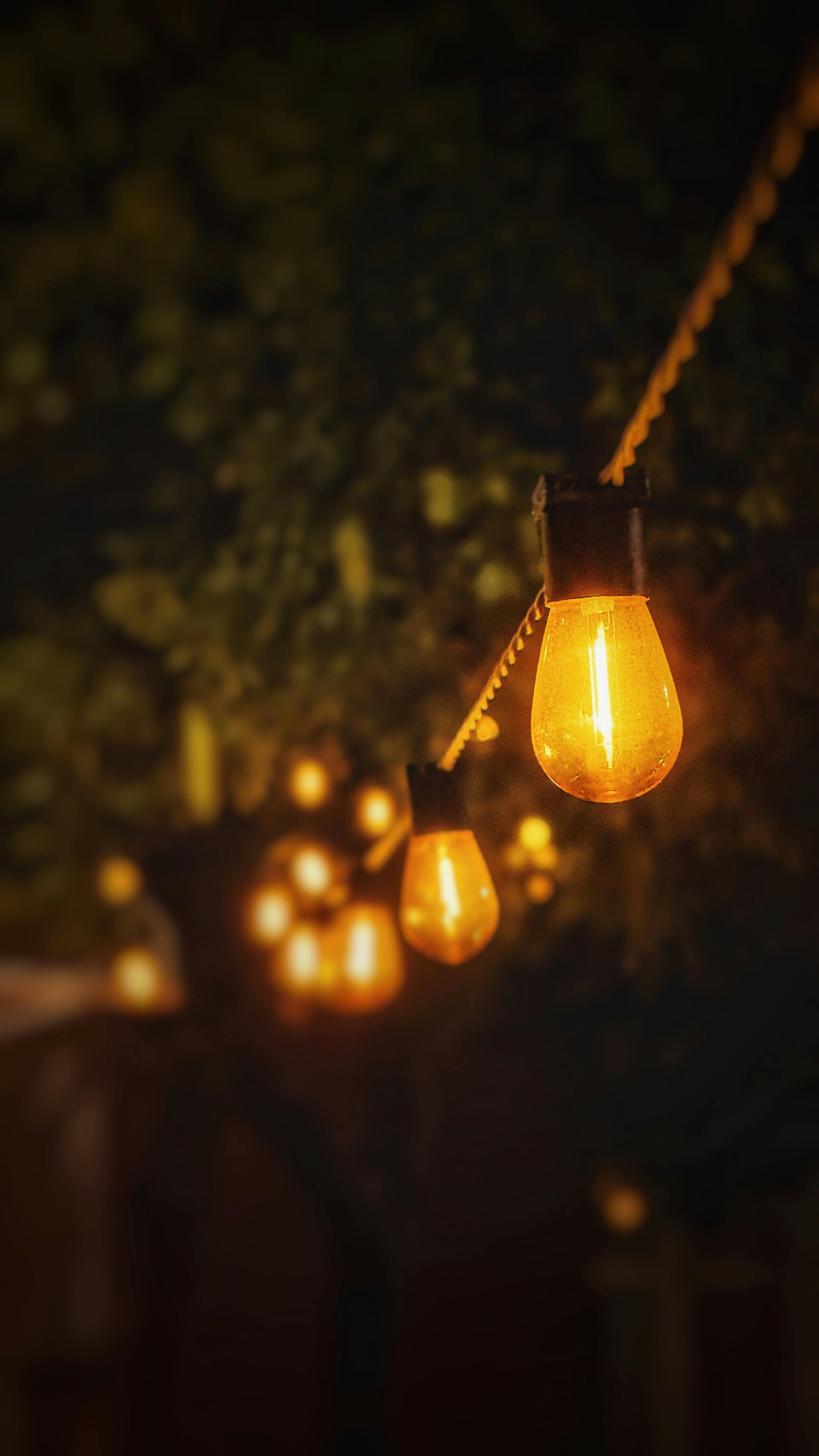 Nighttime String Lights in Jaguaribe, Brazil · Free Stock Photo