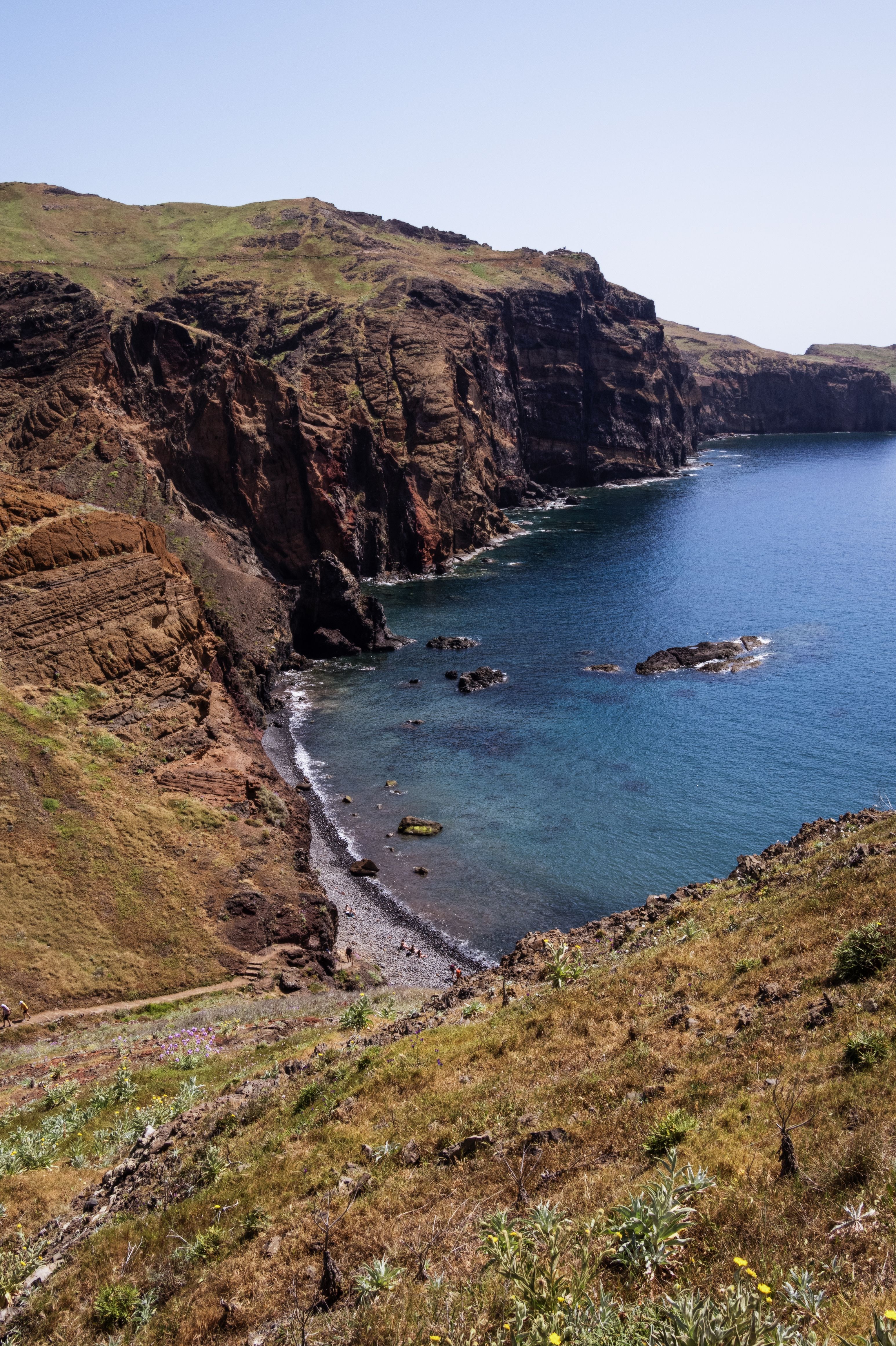 Dramatic Coastal Cliffs and Blue Ocean Sea View · Free Stock Photo