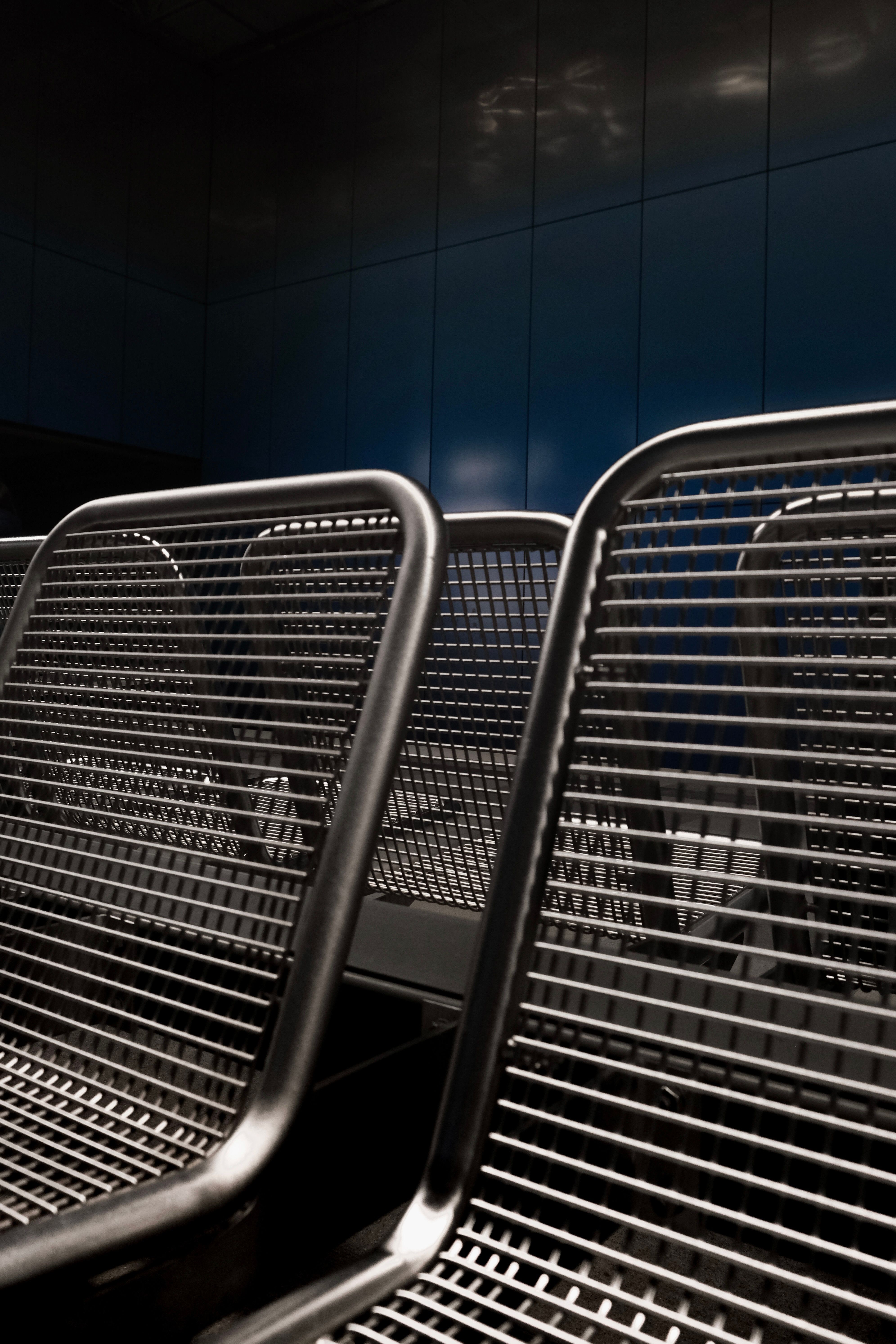 Modern Metal Chairs in Minimalist Interior Setting · Free Stock Photo