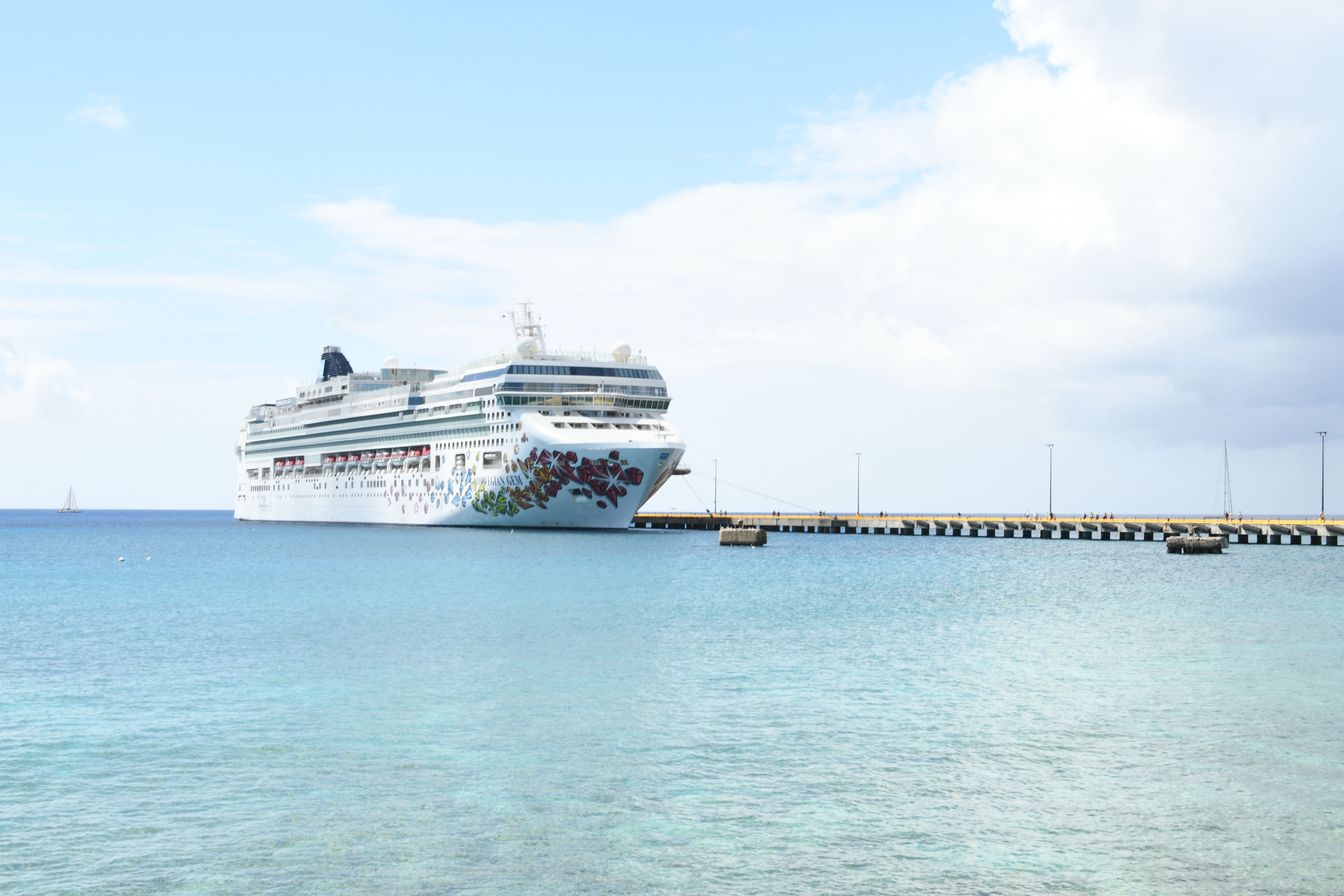 Luxury Cruise Ship Docked in St. Croix Harbor · Free Stock Photo