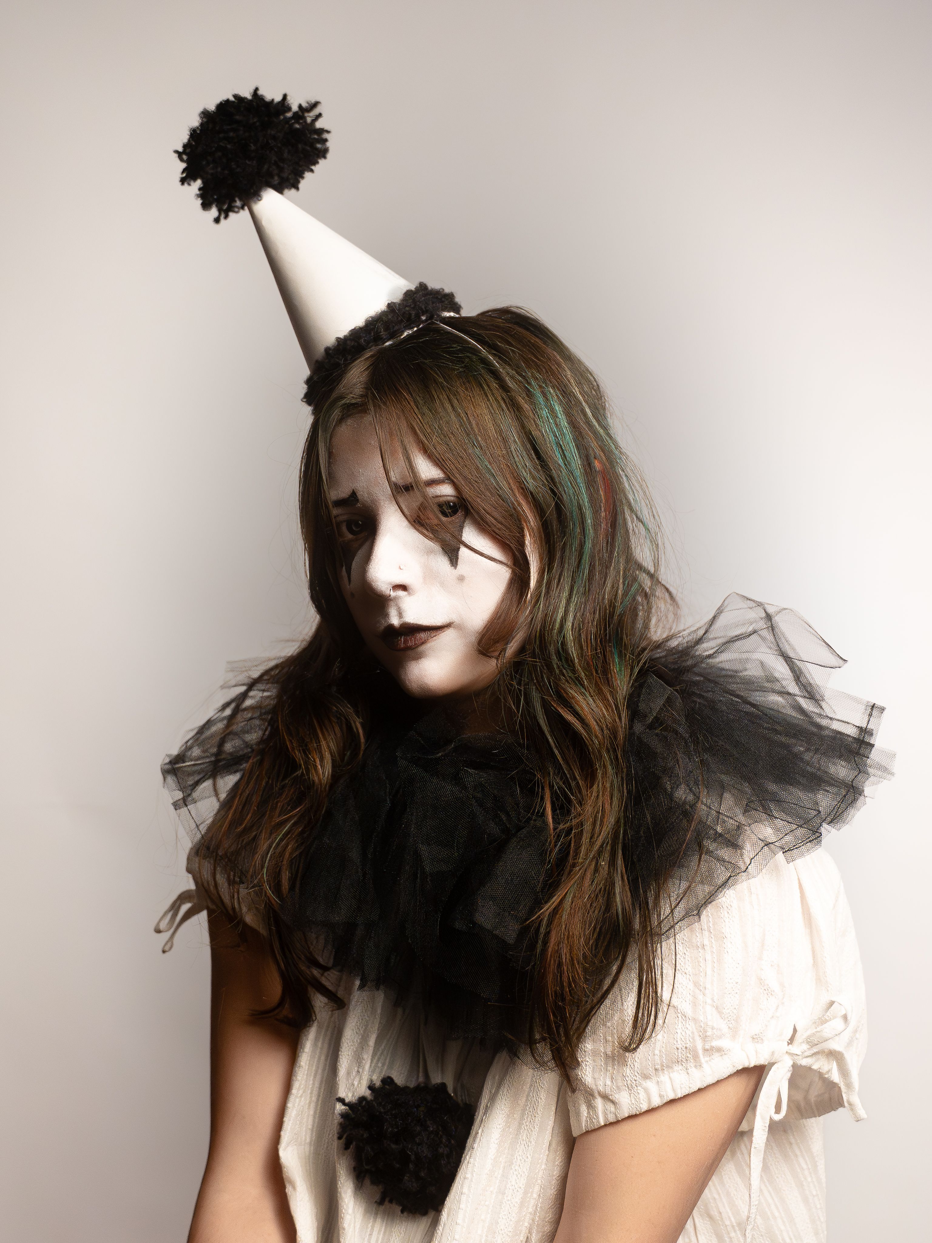 Melancholy Clown Portrait with Costume · Free Stock Photo