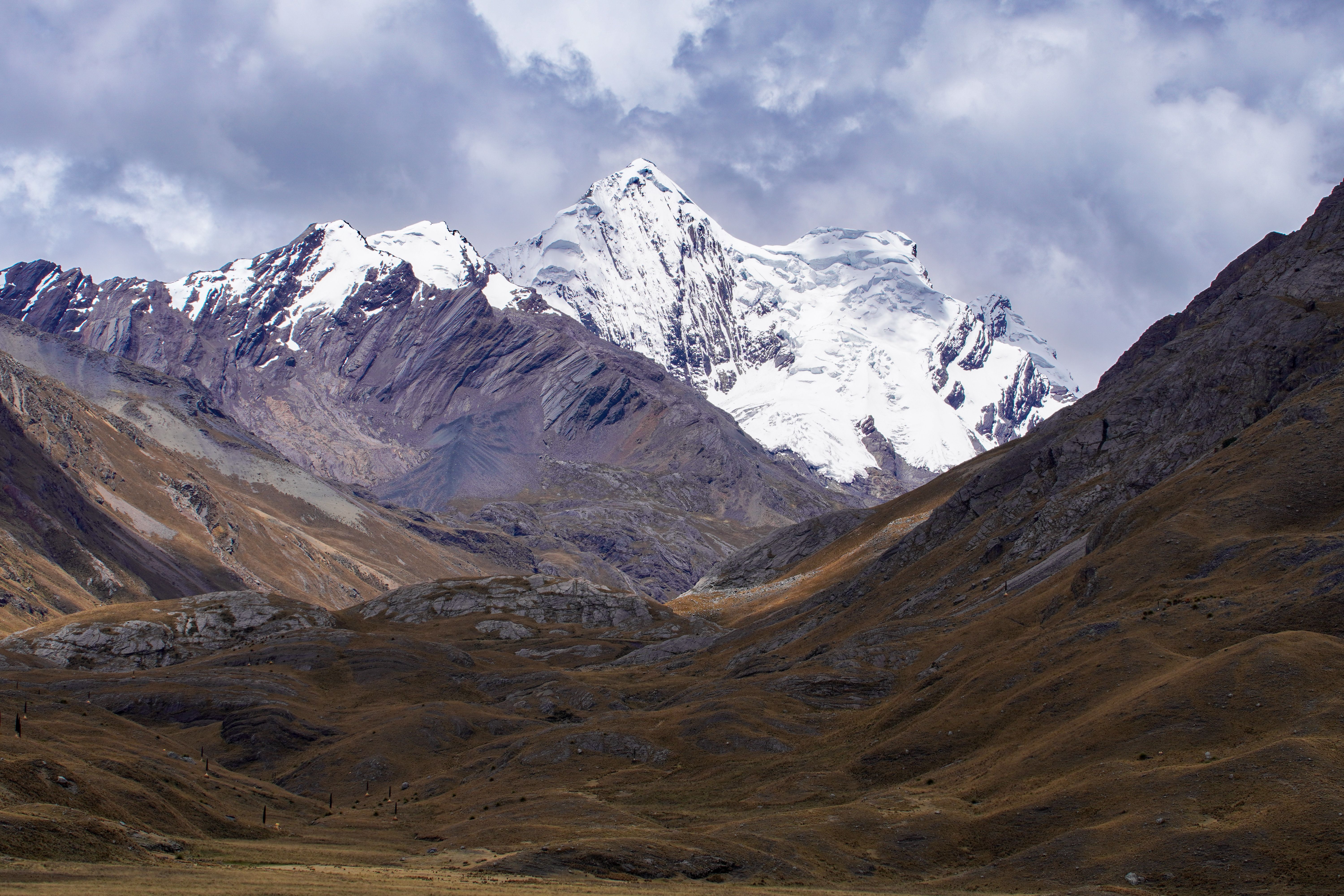 Dramatic Snow-Capped Peaks in Peruvian Andes · Free Stock Photo