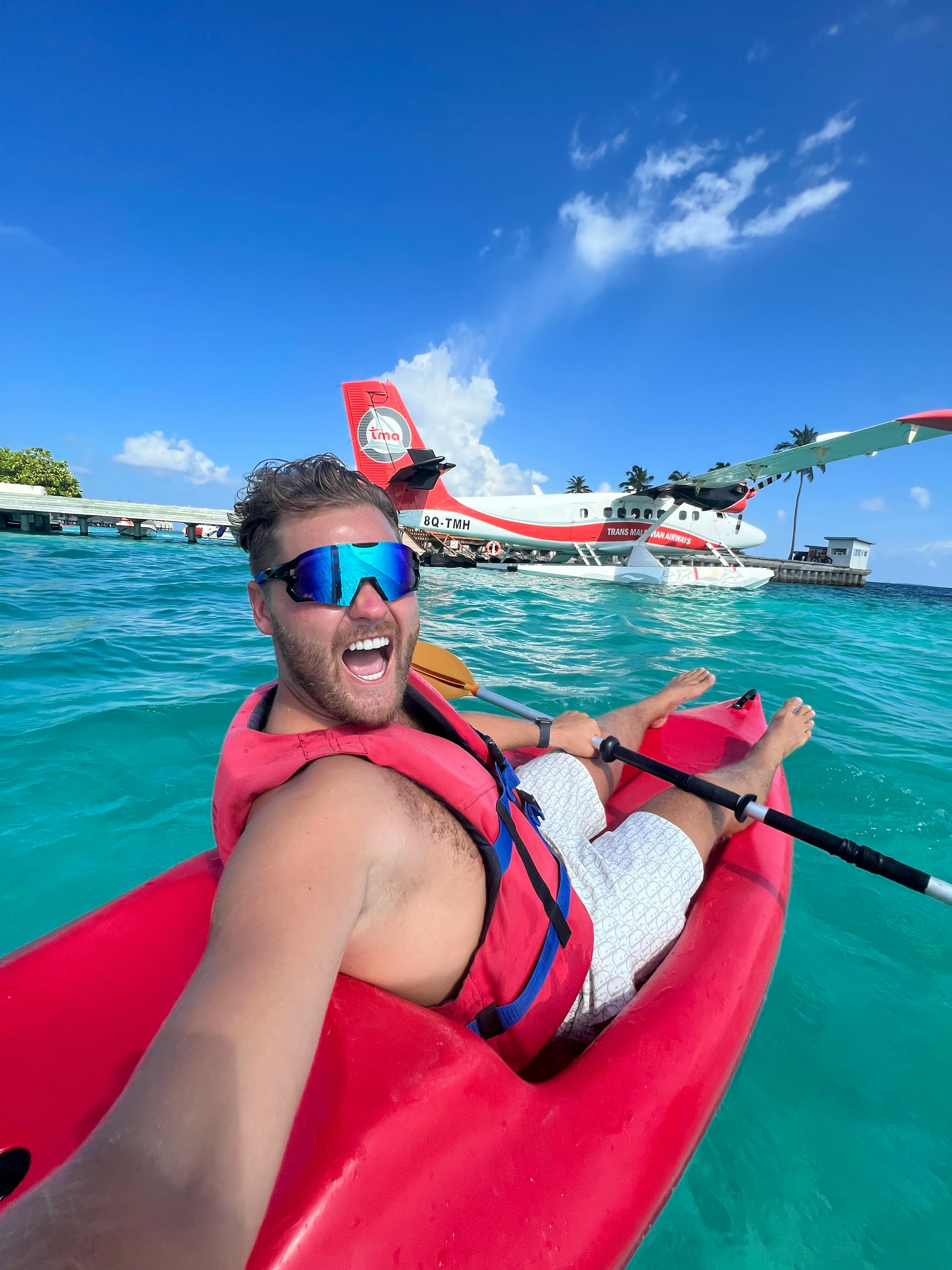 Kayaking Adventure with Seaplane in Maldives · Free Stock Photo