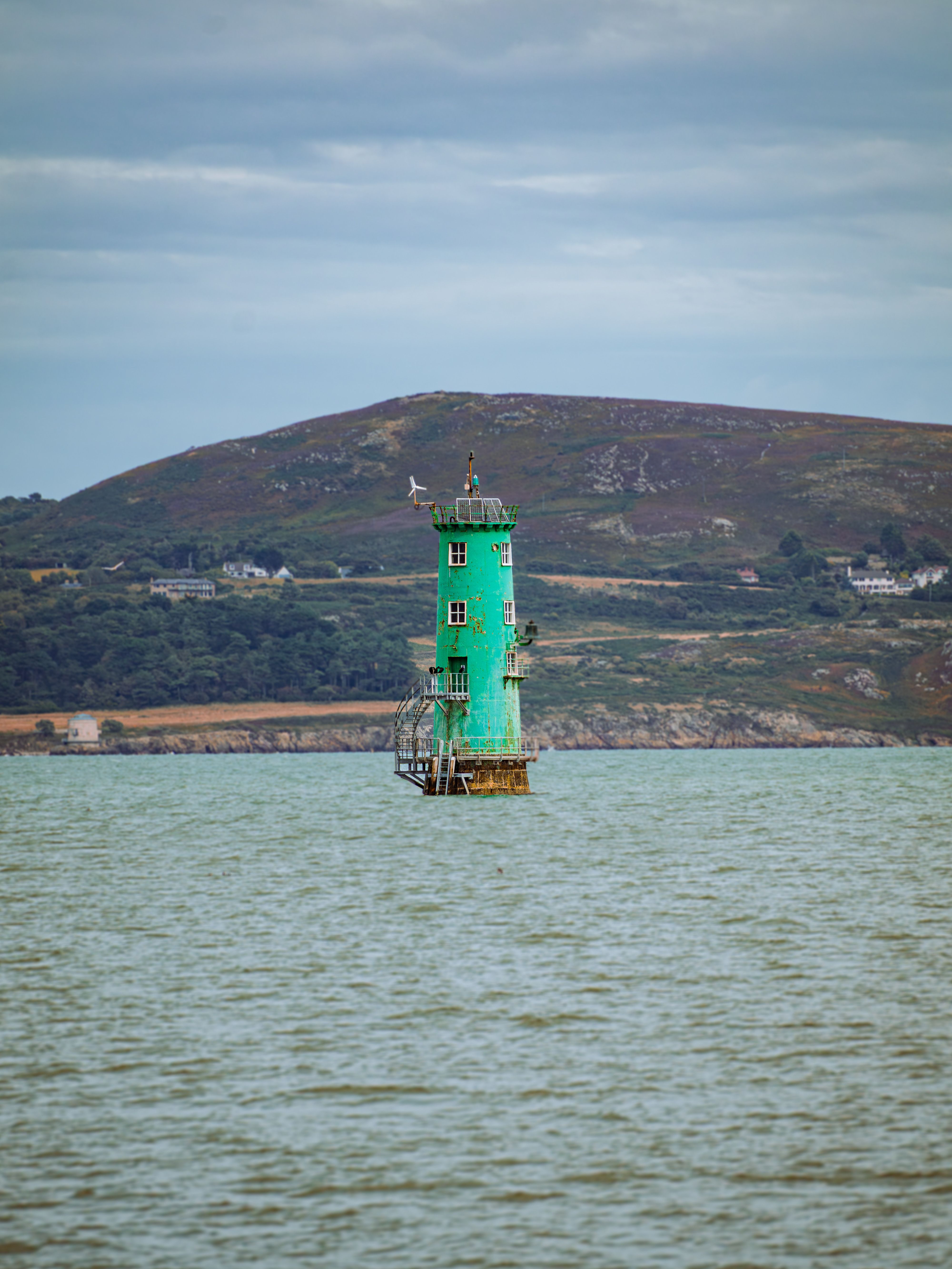 Green Lighthouse in Dublin Bay, Ireland · Free Stock Photo