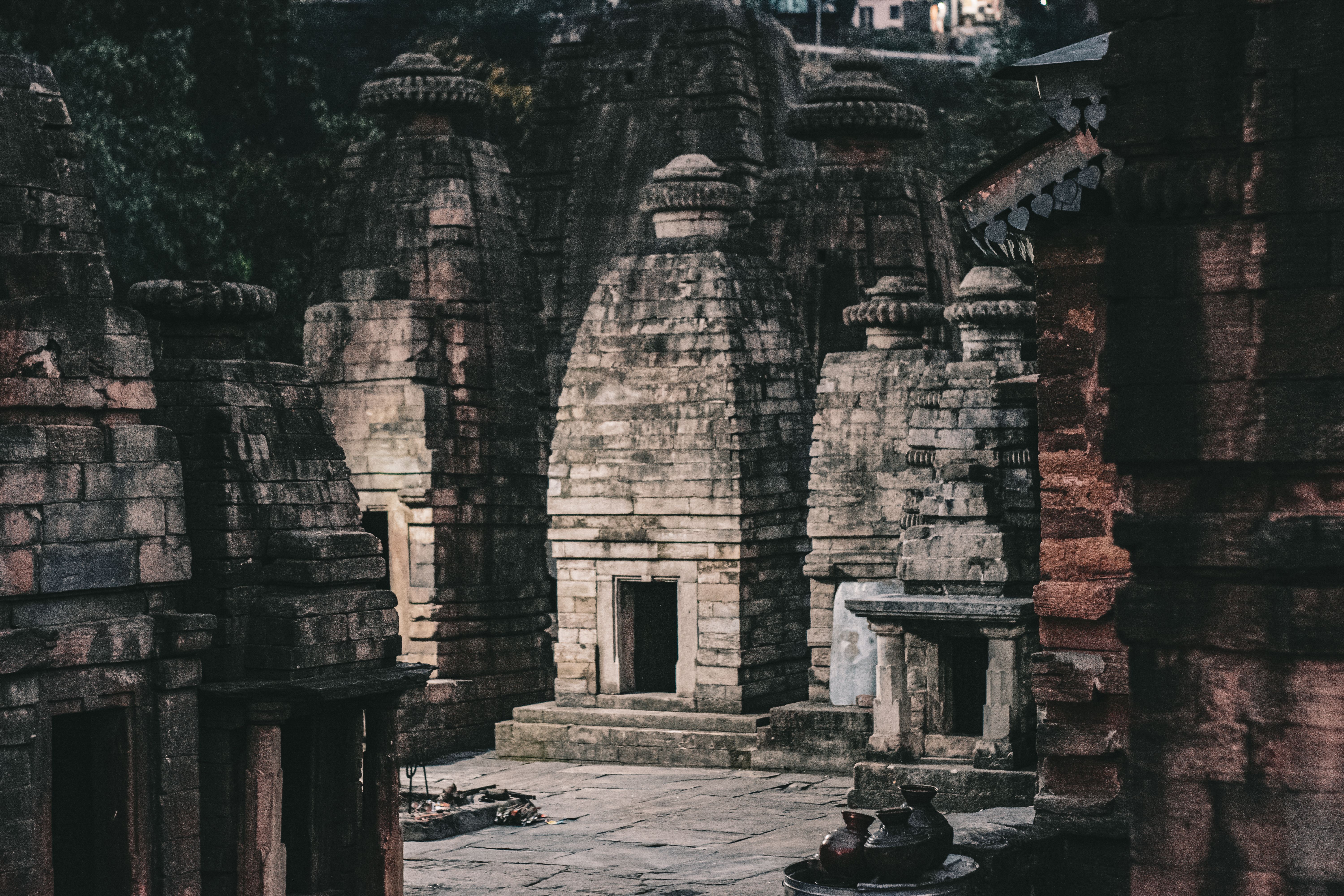 Ancient Stone Temples in Mystical Setting · Free Stock Photo