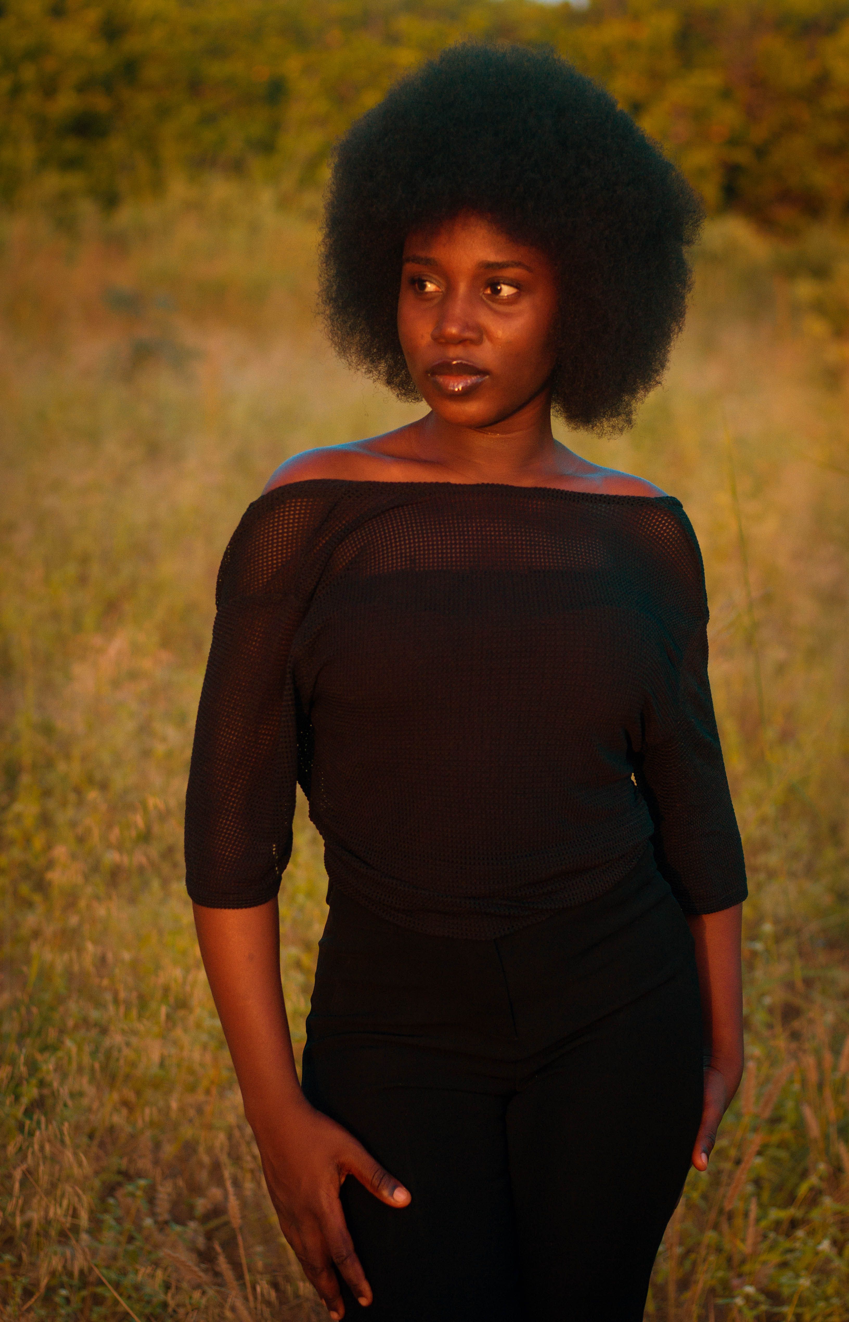 Portrait of a Woman in Outdoor Setting · Free Stock Photo