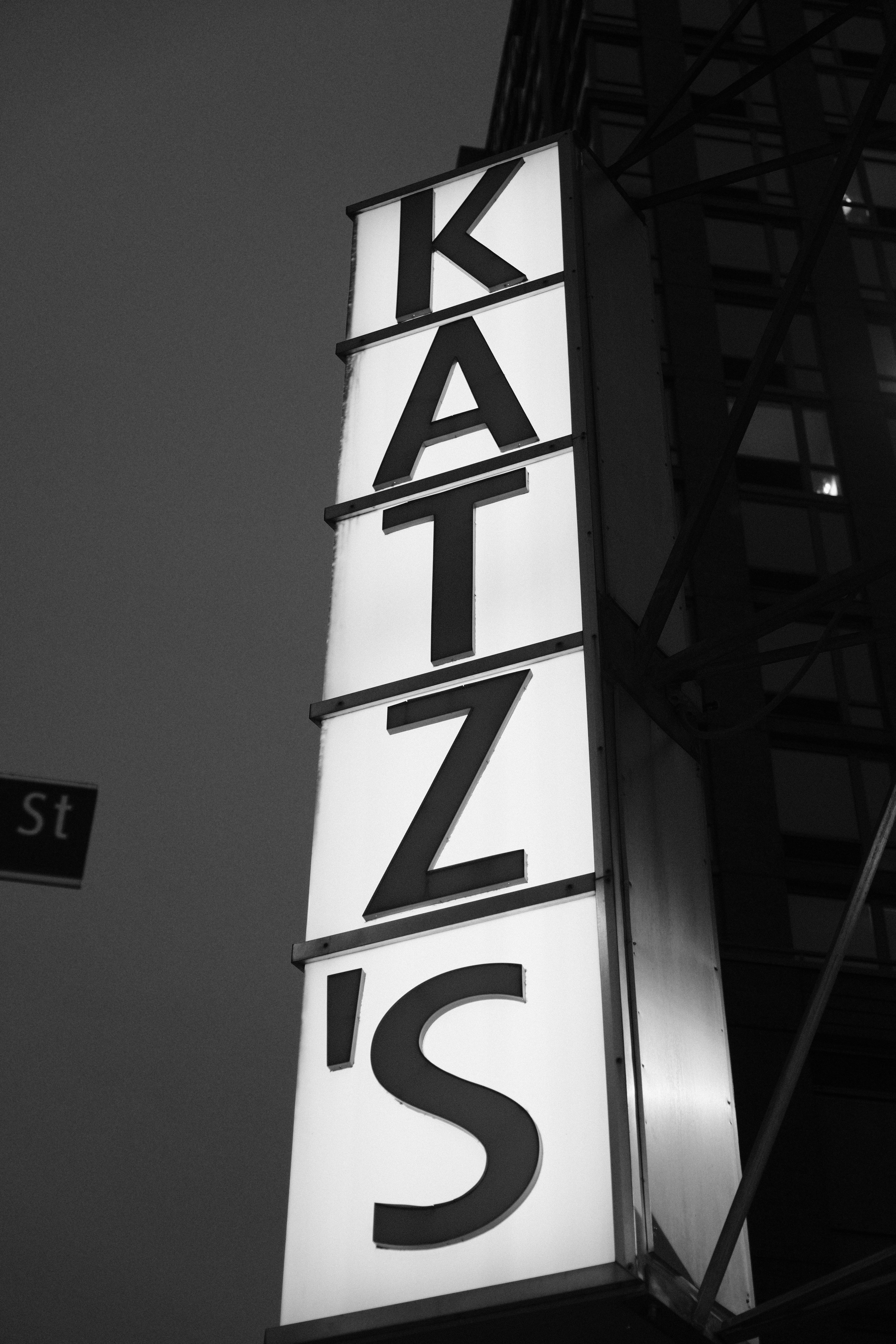Iconic Katz's Deli Sign in New York City · Free Stock Photo