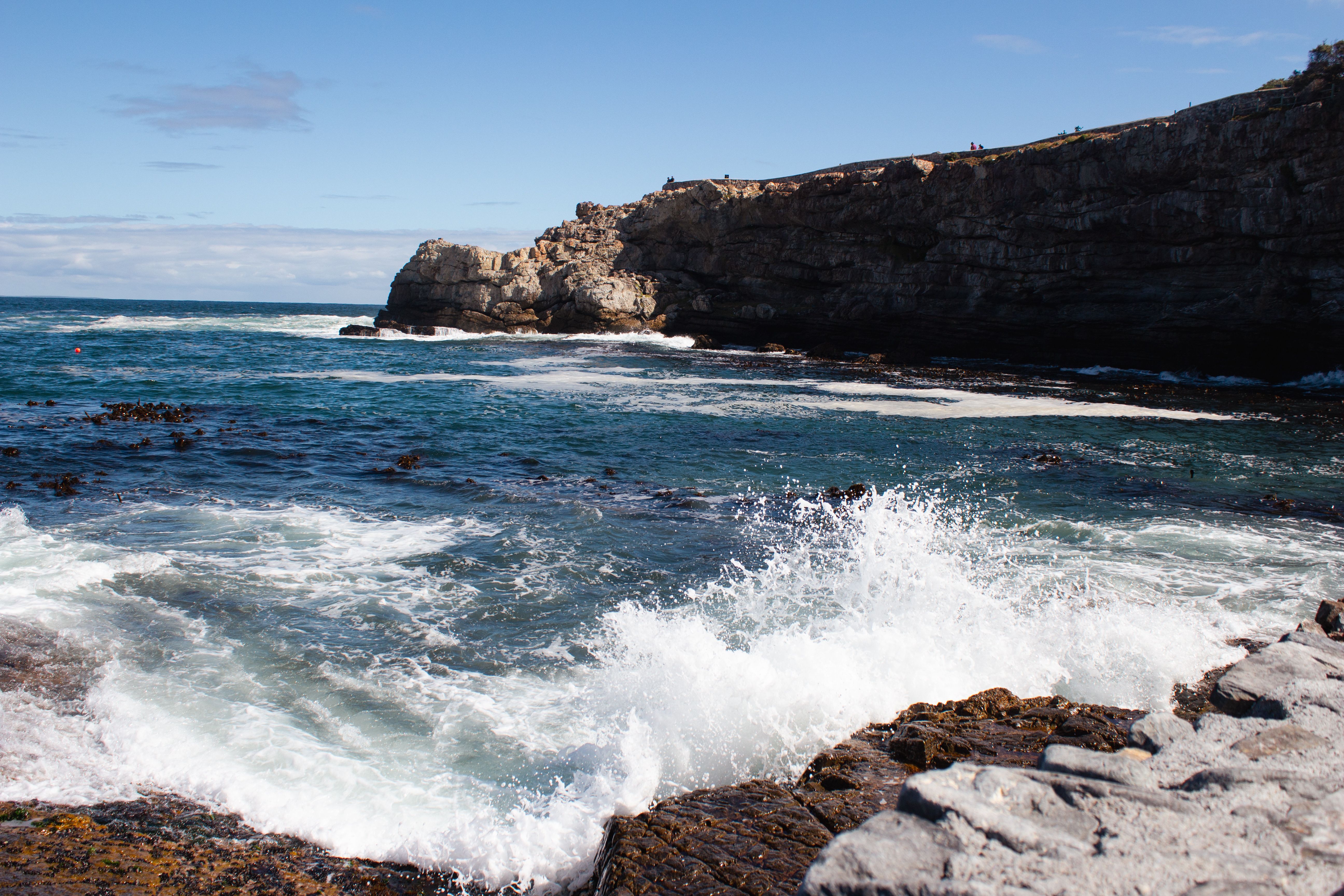 Majestic Coastal Cliffs and Ocean Waves · Free Stock Photo