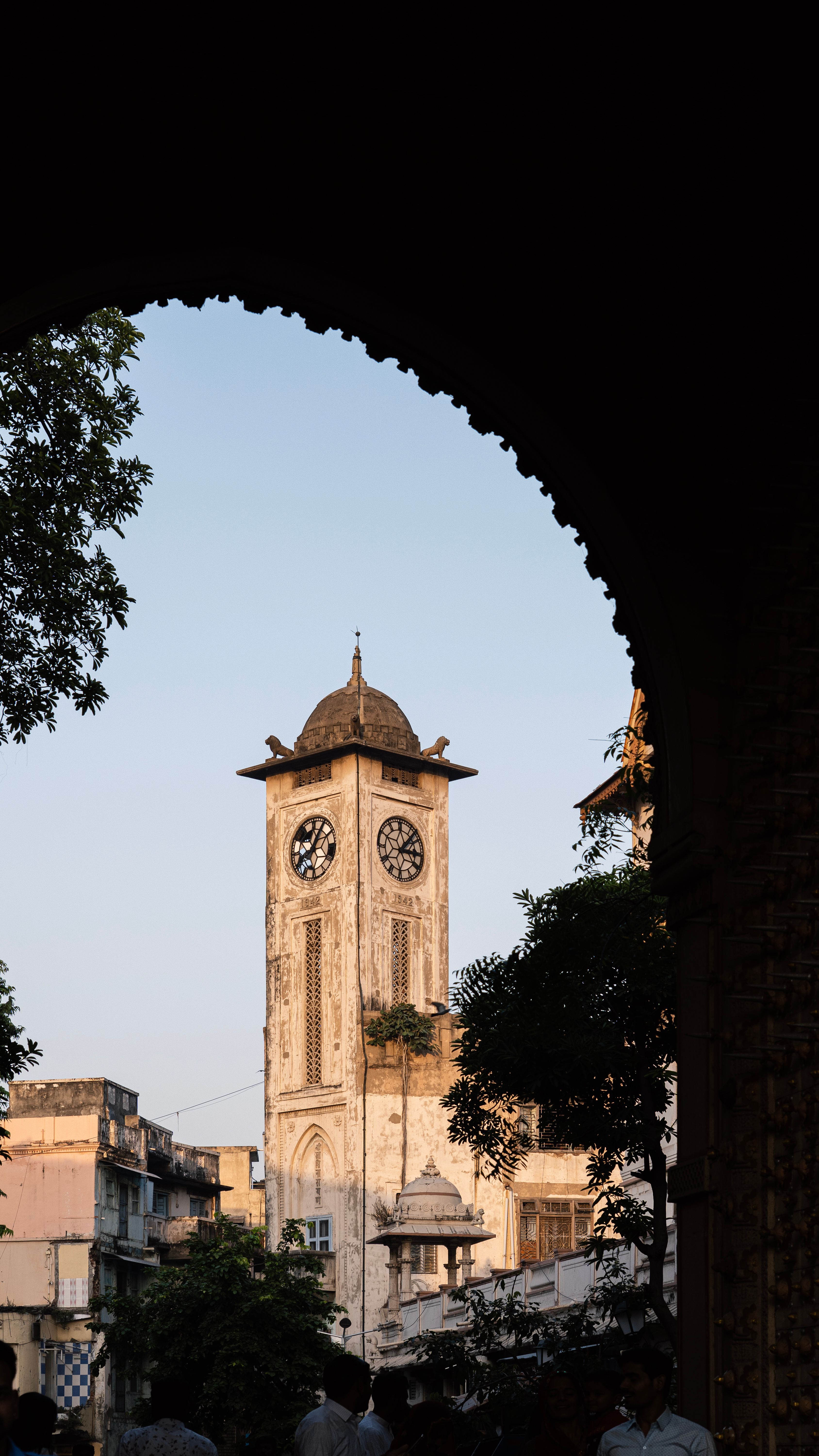 Vintage Clock Tower in Ahmedabad's Architectural Heritage · Free Stock ...