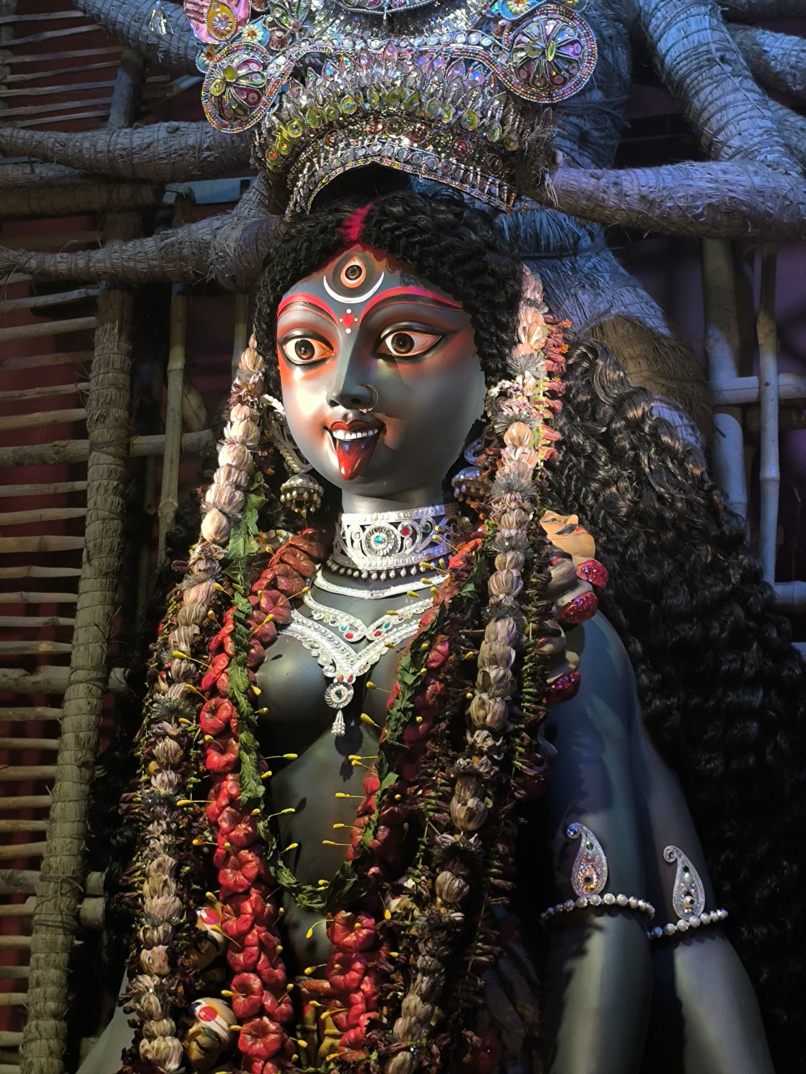 Goddess Kali Idol at Kolkata Festival · Free Stock Photo
