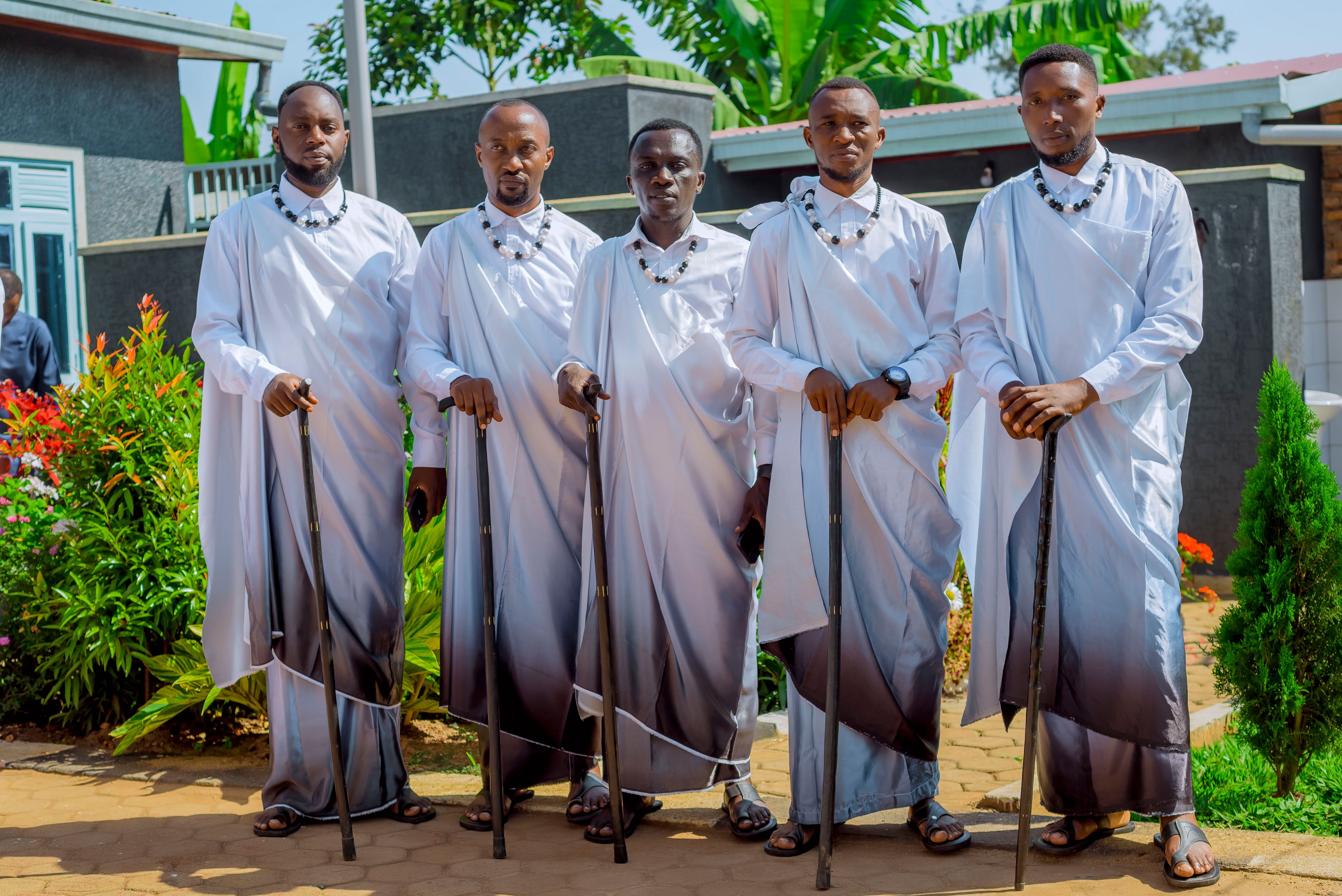 Traditional Rwandan Attire at Outdoor Ceremony · Free Stock Photo