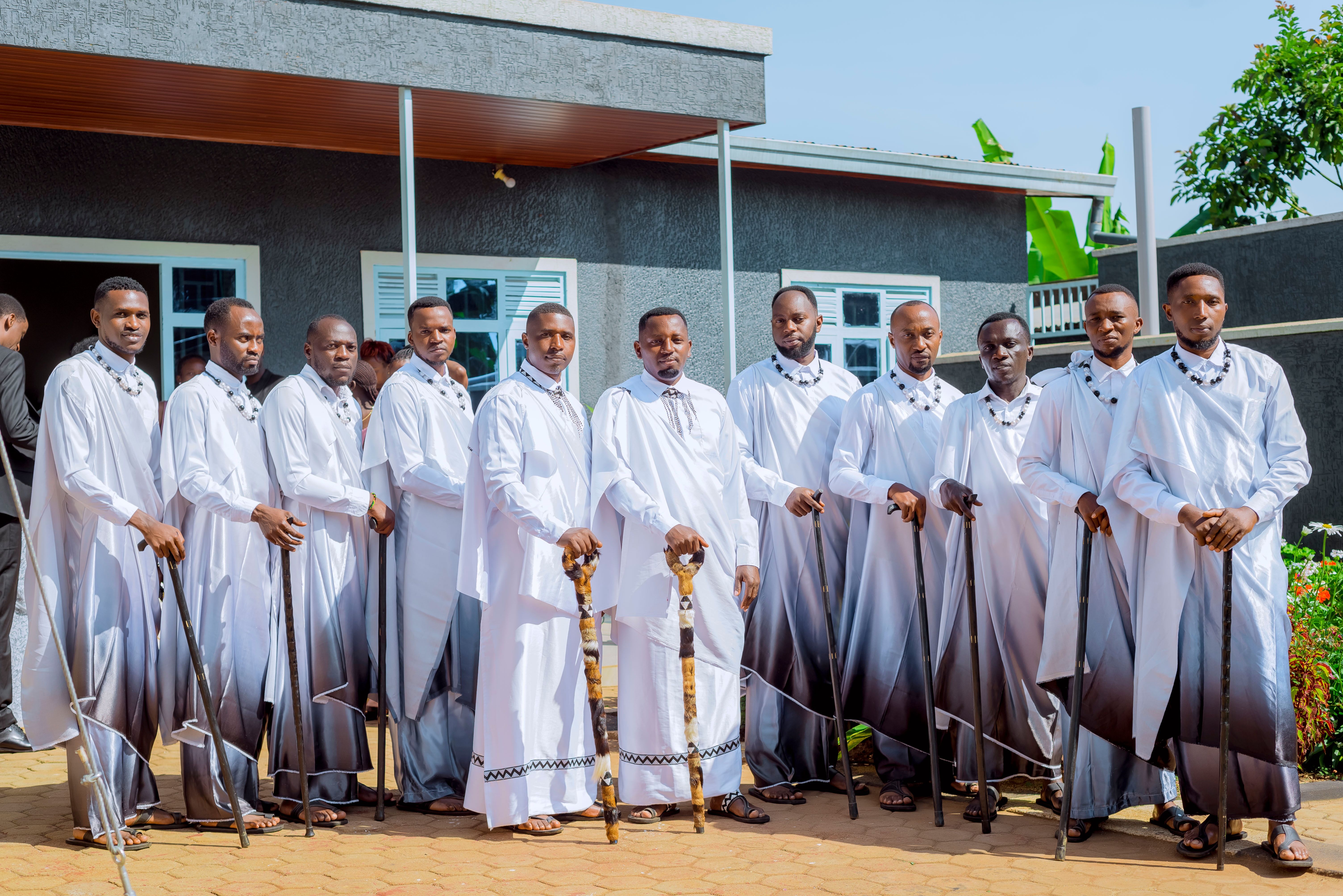 Traditional Ceremony with Men in White Robes · Free Stock Photo