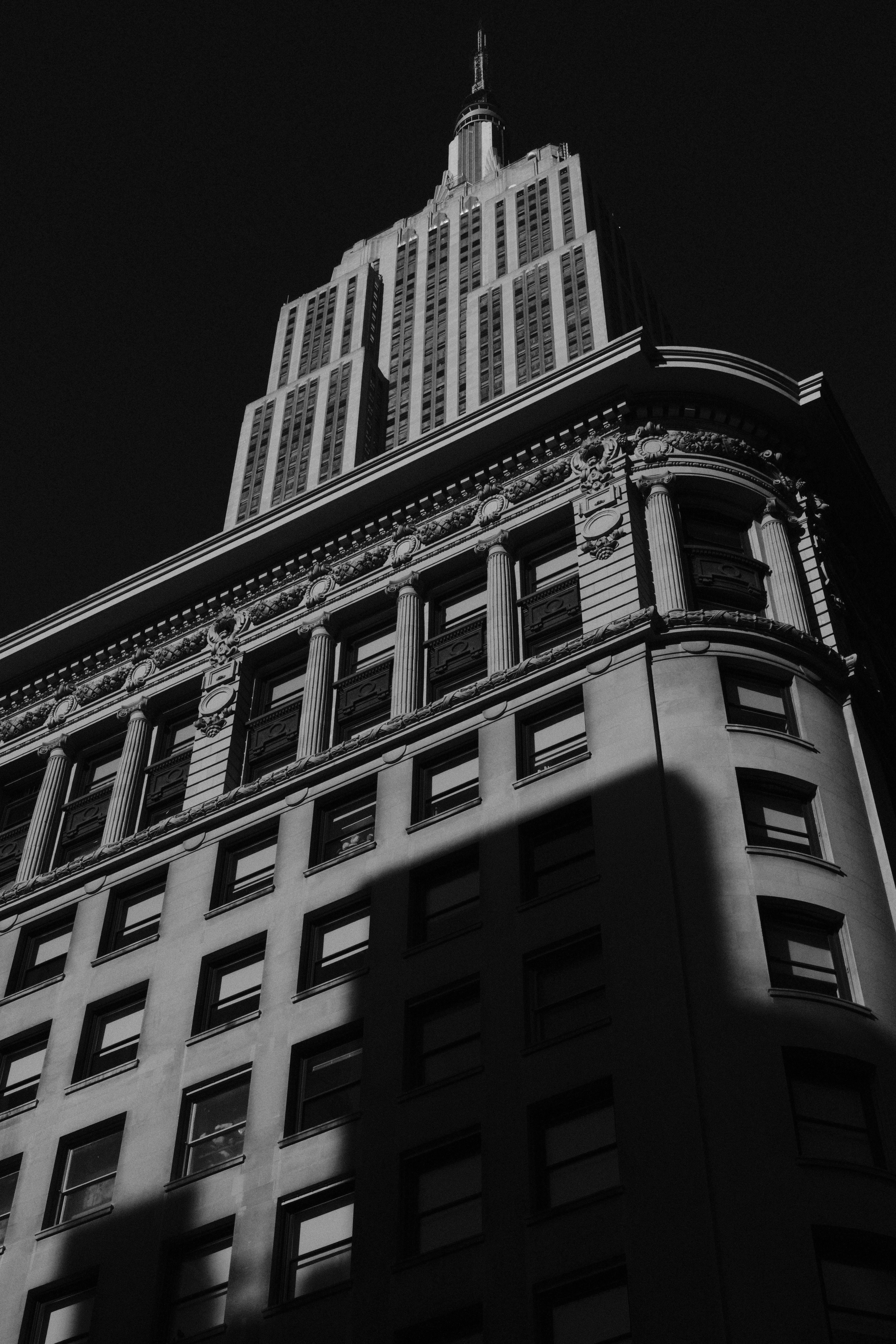 Black and White Empire State Building · Free Stock Photo
