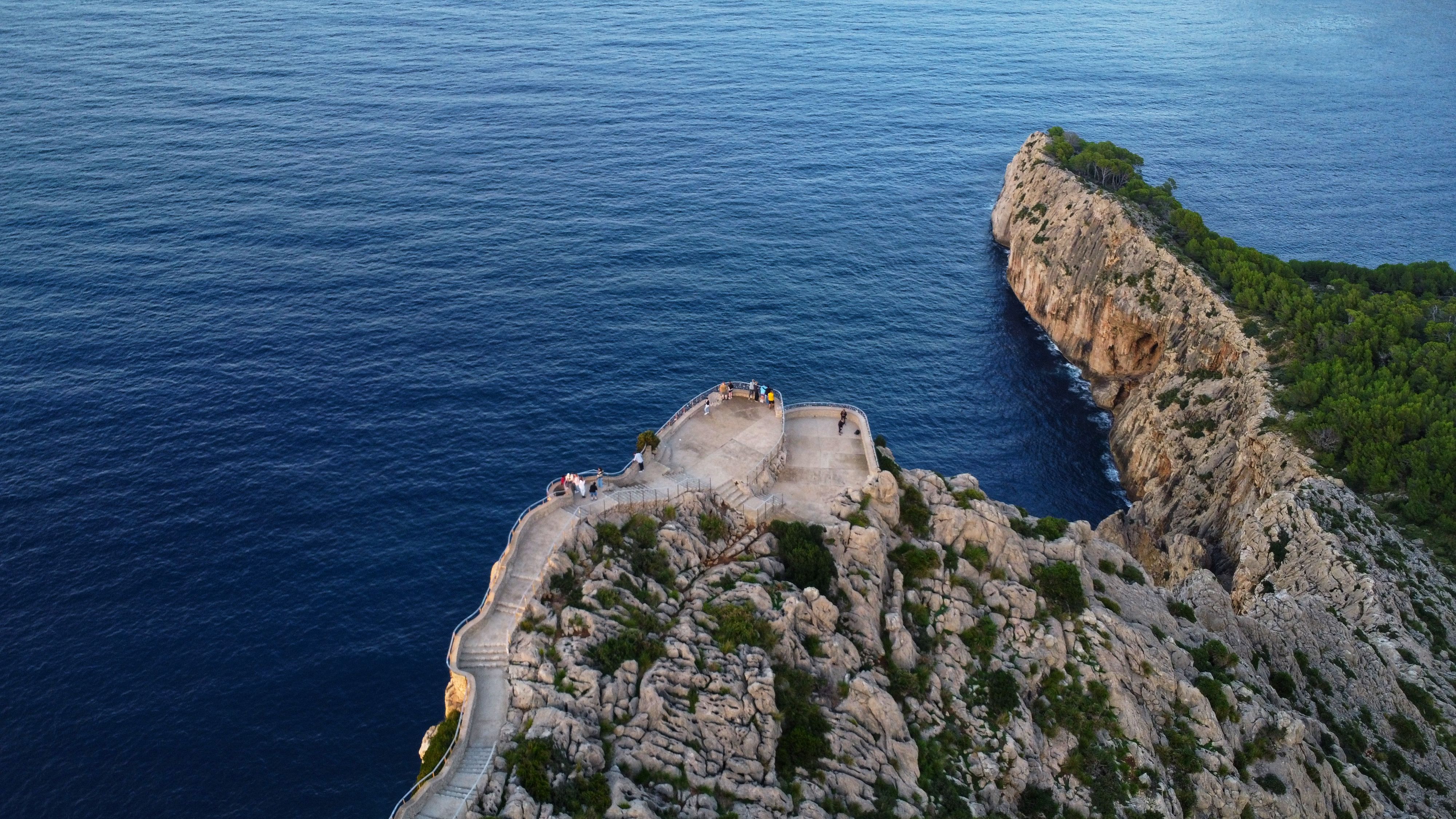 Aerial View of Scenic Cliff Peninsula in Spain · Free Stock Photo