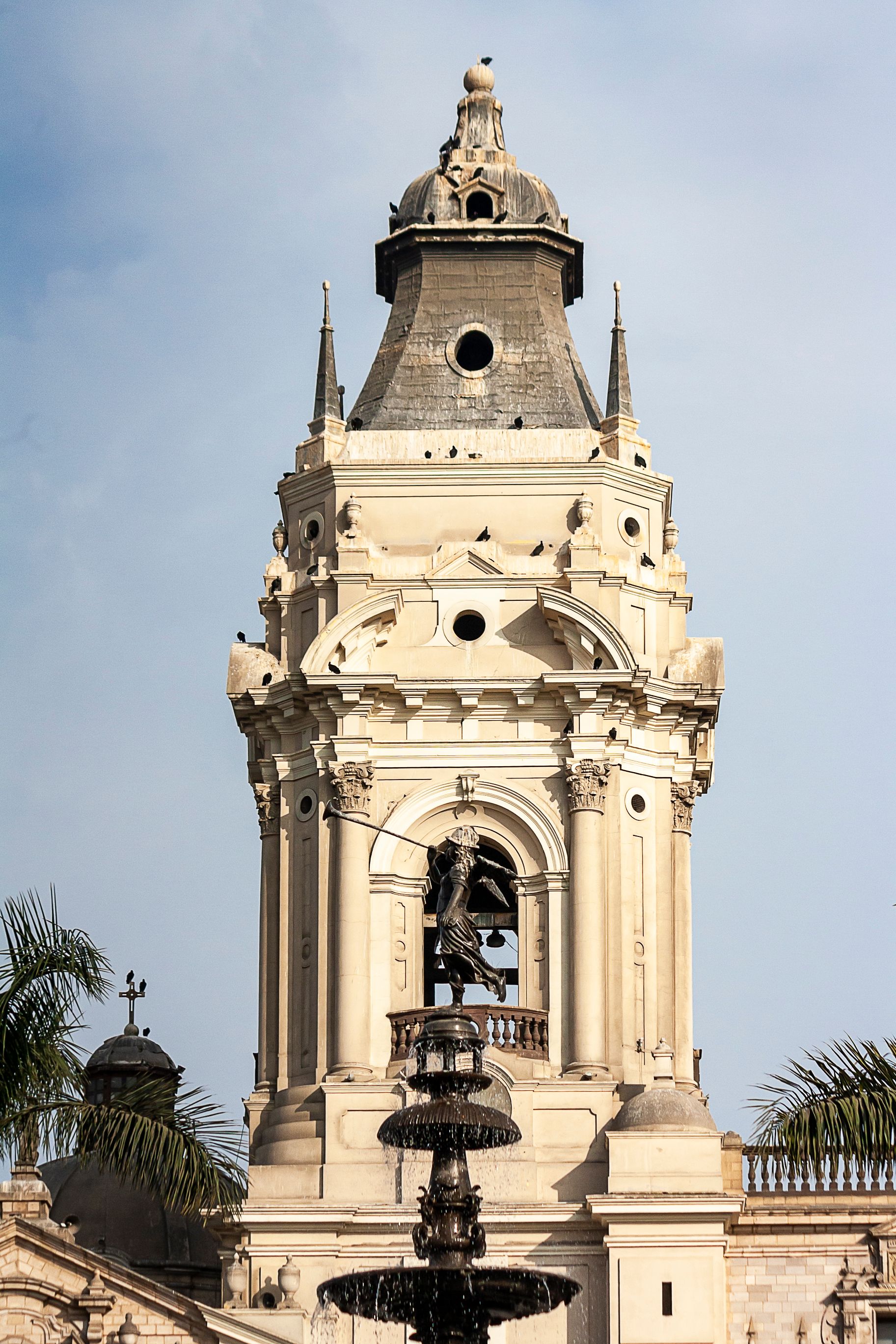 Historic Cathedral Tower in Lima, Peru · Free Stock Photo