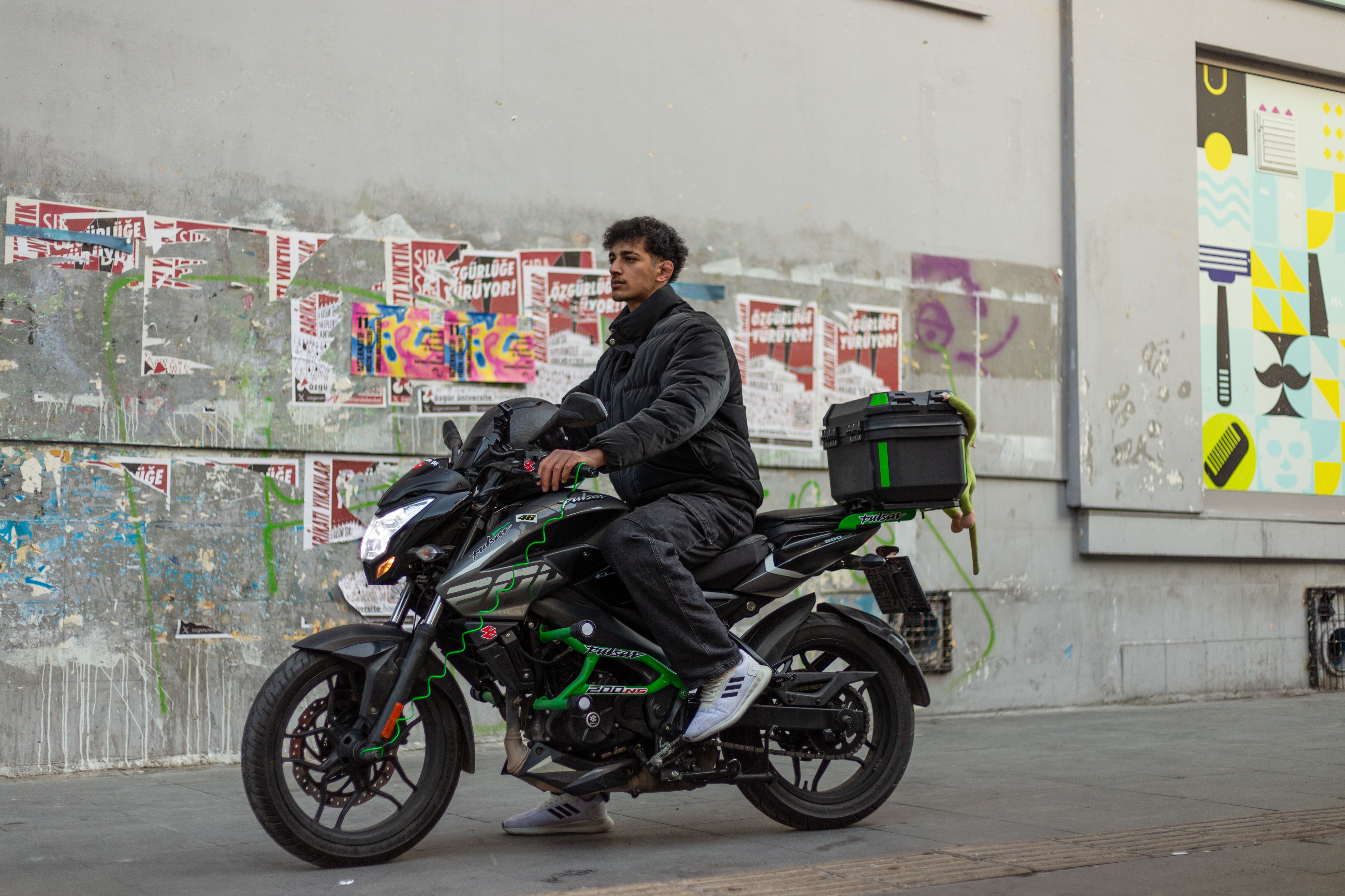 Urban Biker in Ankara's Vibrant Streets · Free Stock Photo