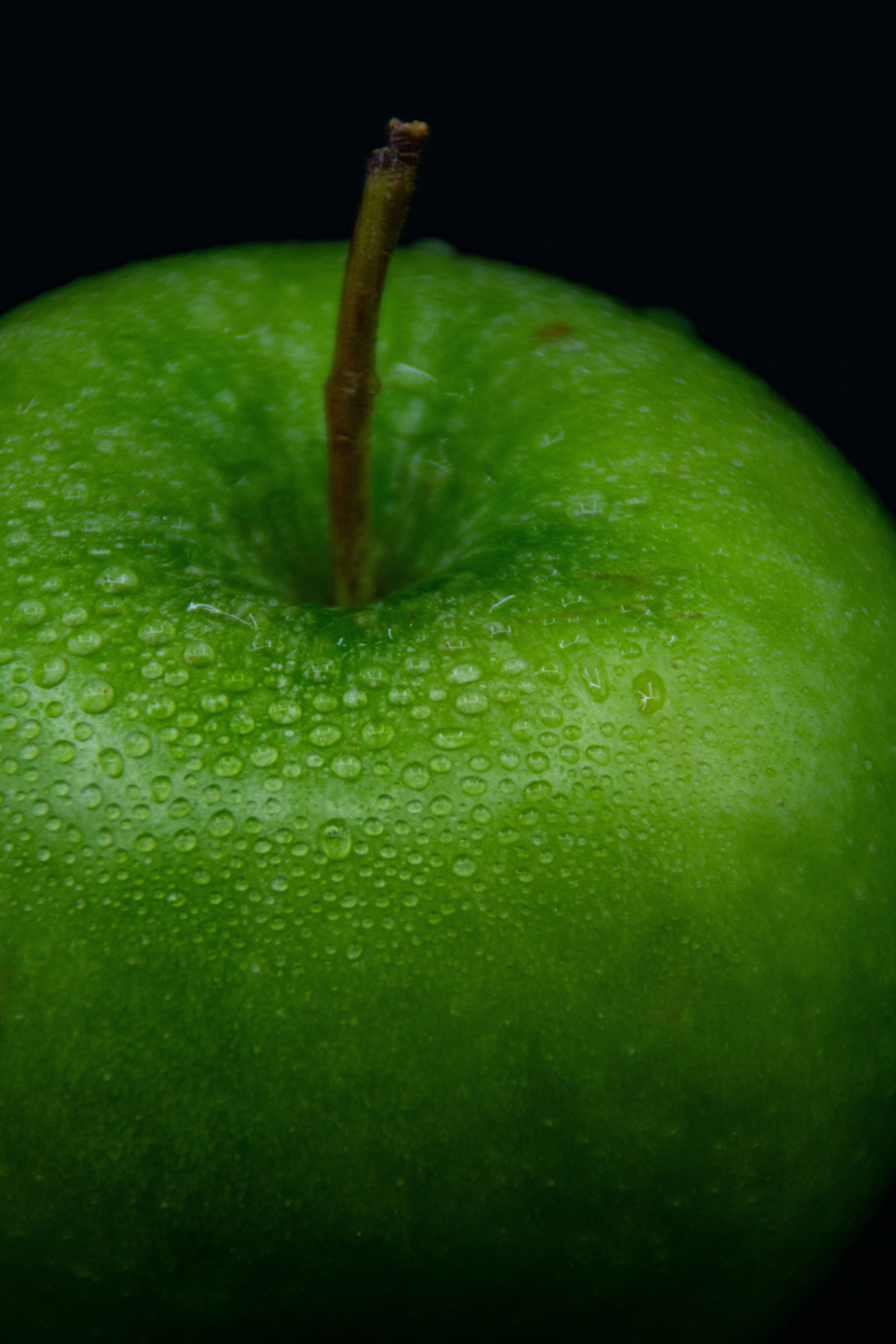 Close-Up Macro Shot of a Fresh Green Apple · Free Stock Photo