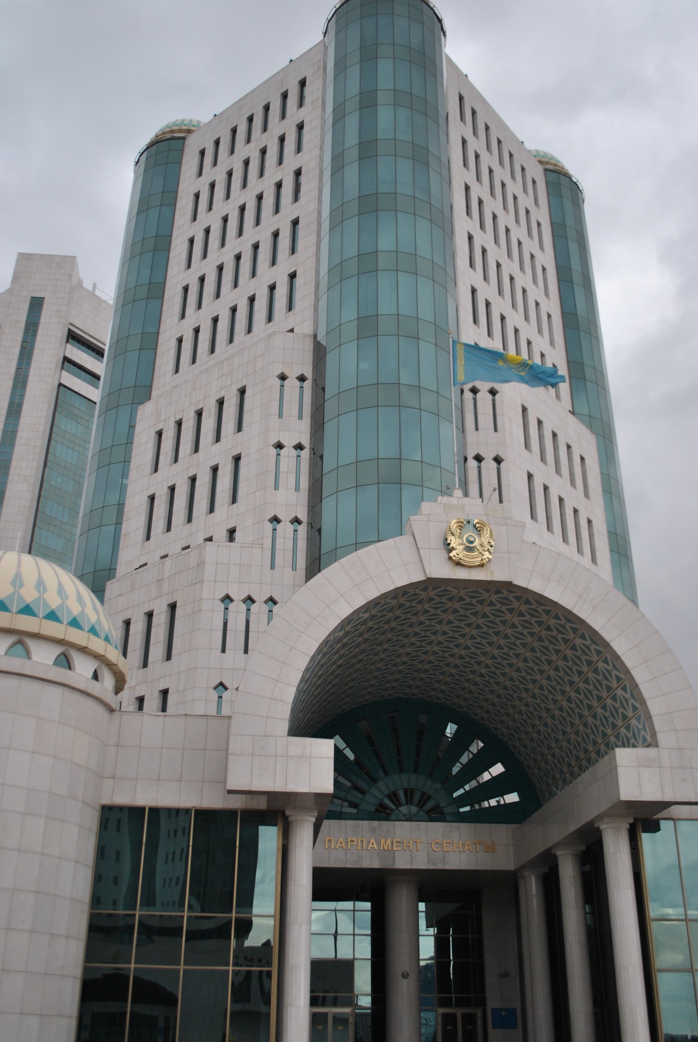 Modern Government Building in Astana with Flag · Free Stock Photo
