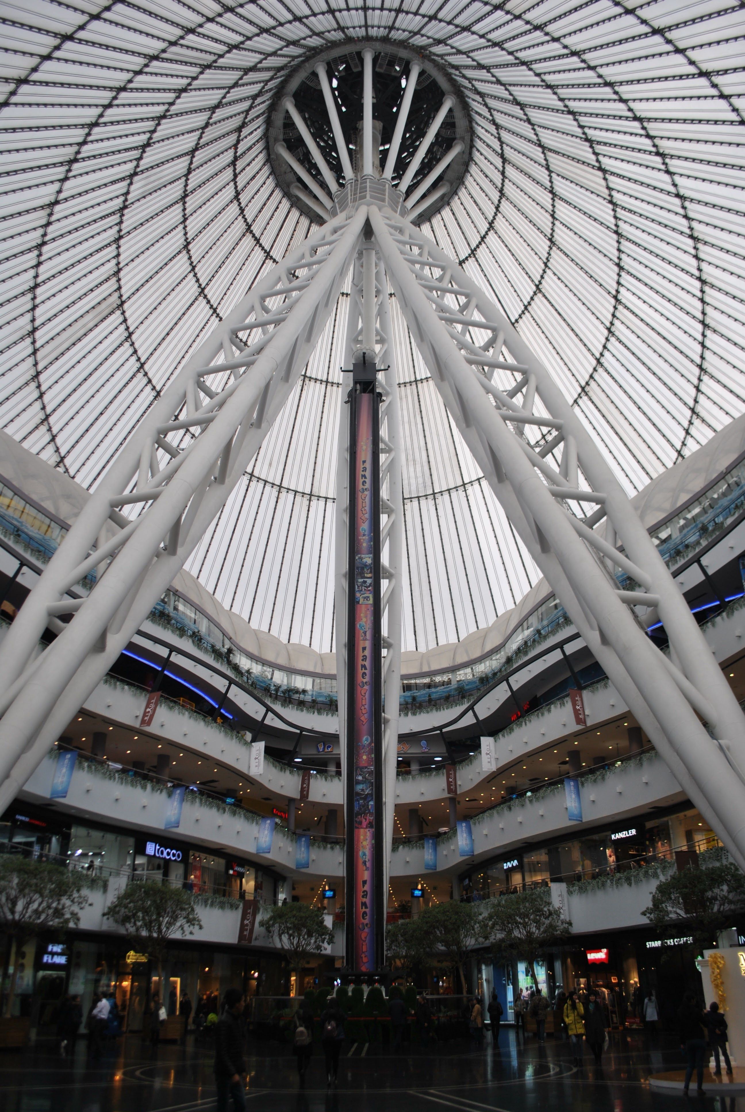 Modern Dome Architecture in Shopping Mall · Free Stock Photo