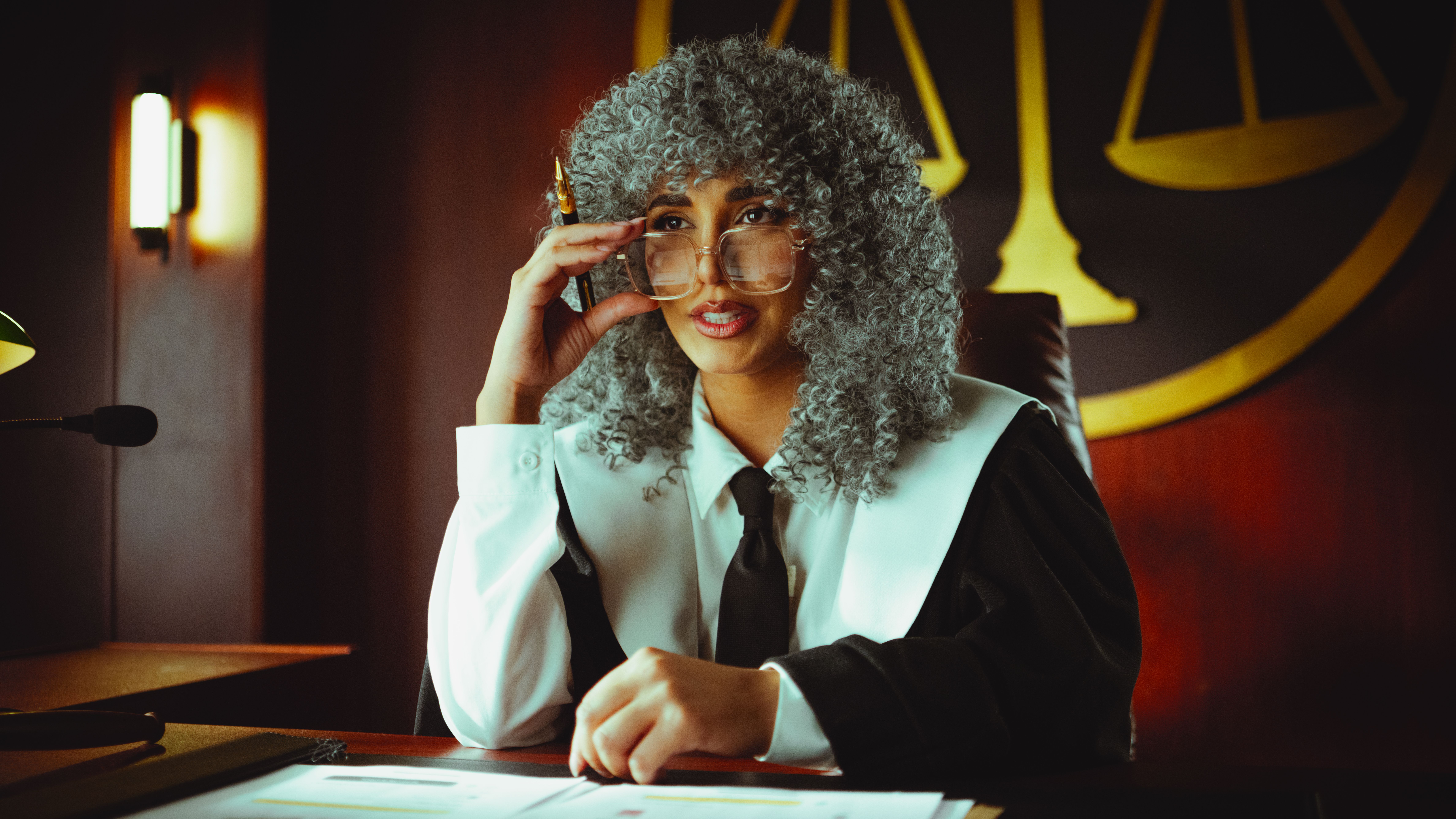 Elegant Judge in Courtroom Setting Portrait · Free Stock Photo
