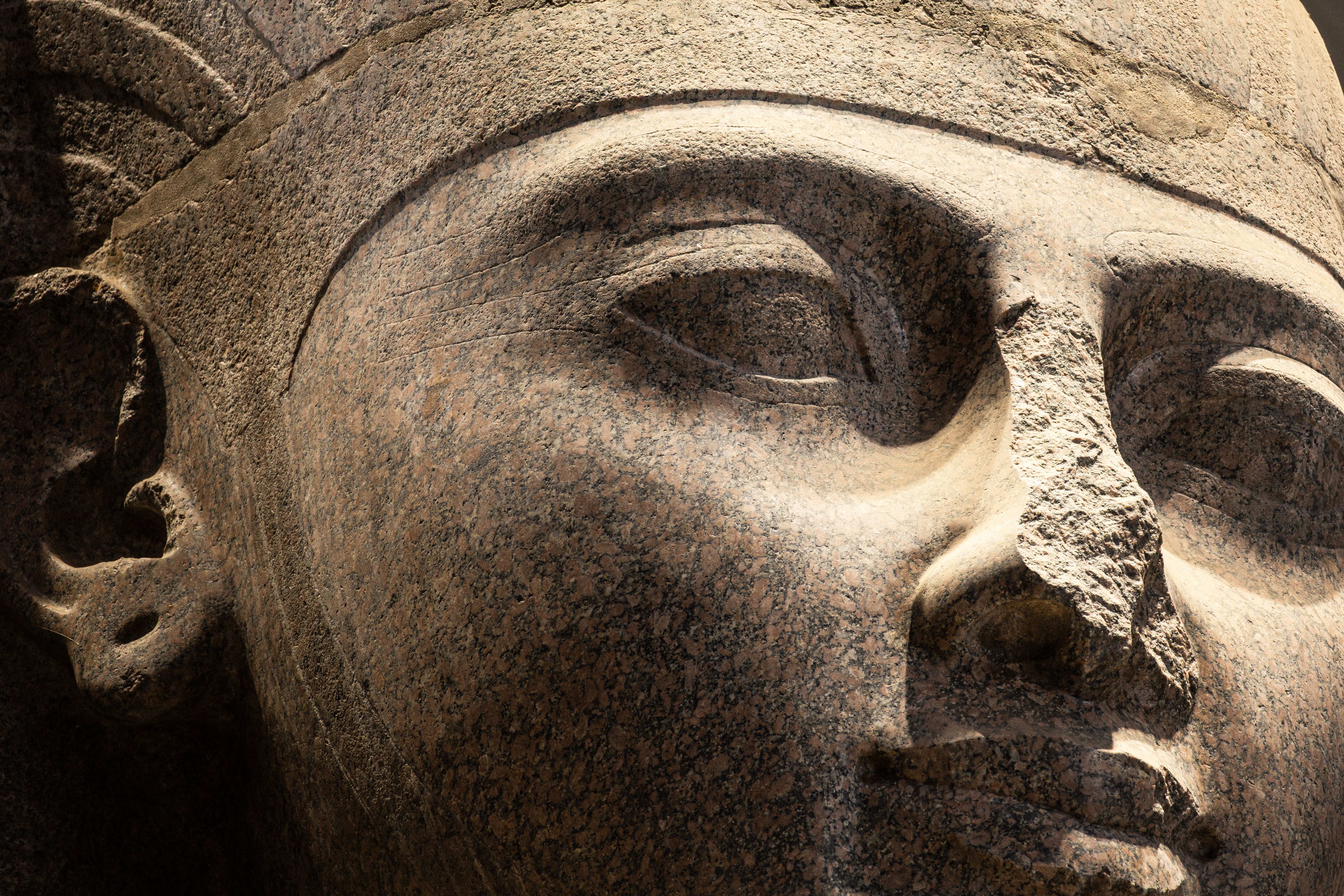 Close-up of Ancient Egyptian Stone Statue · Free Stock Photo