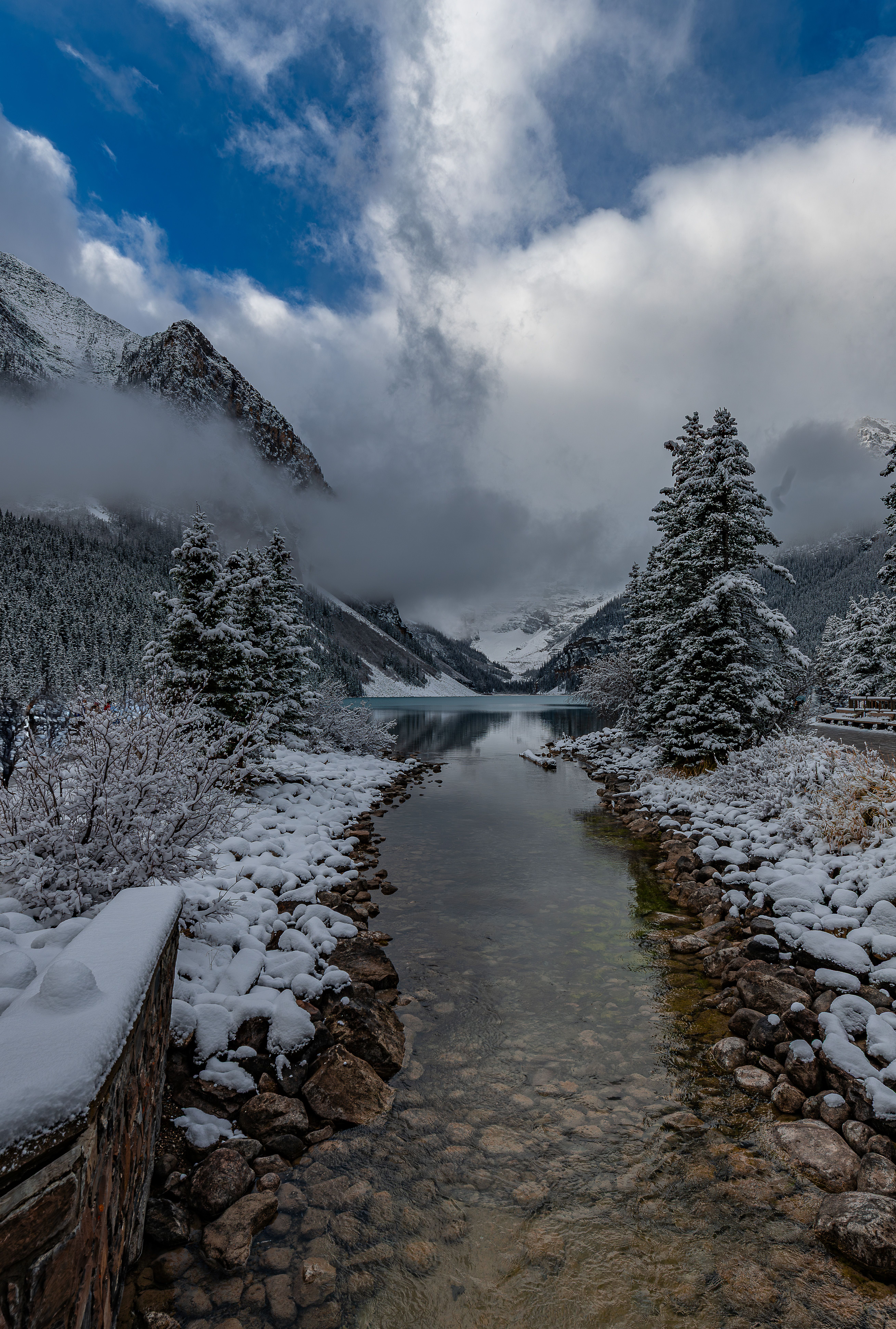 Snowy Winter Scene in Jasper, Alberta · Free Stock Photo