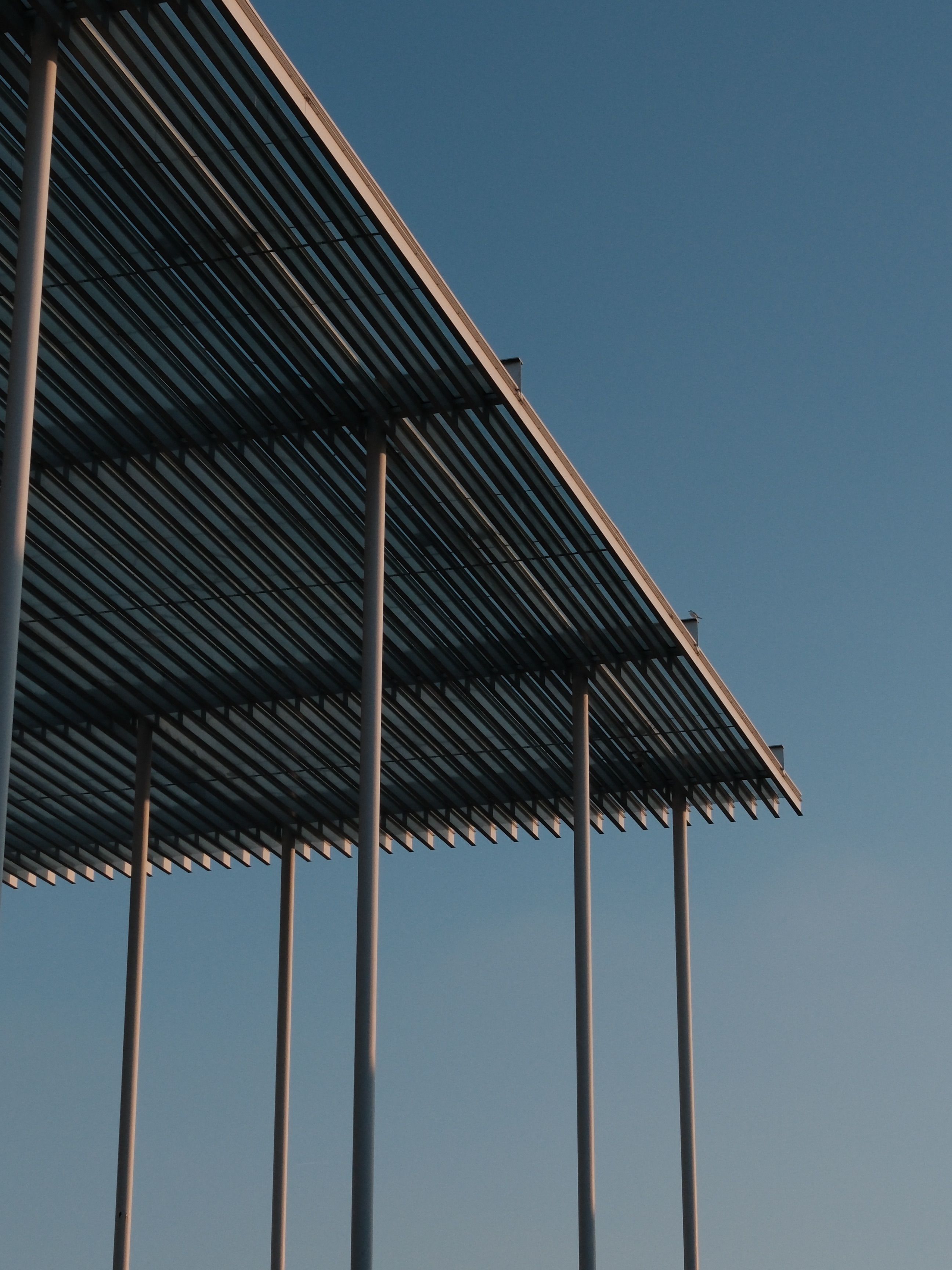 Modern Architectural Canopy in Antwerp Belgium · Free Stock Photo