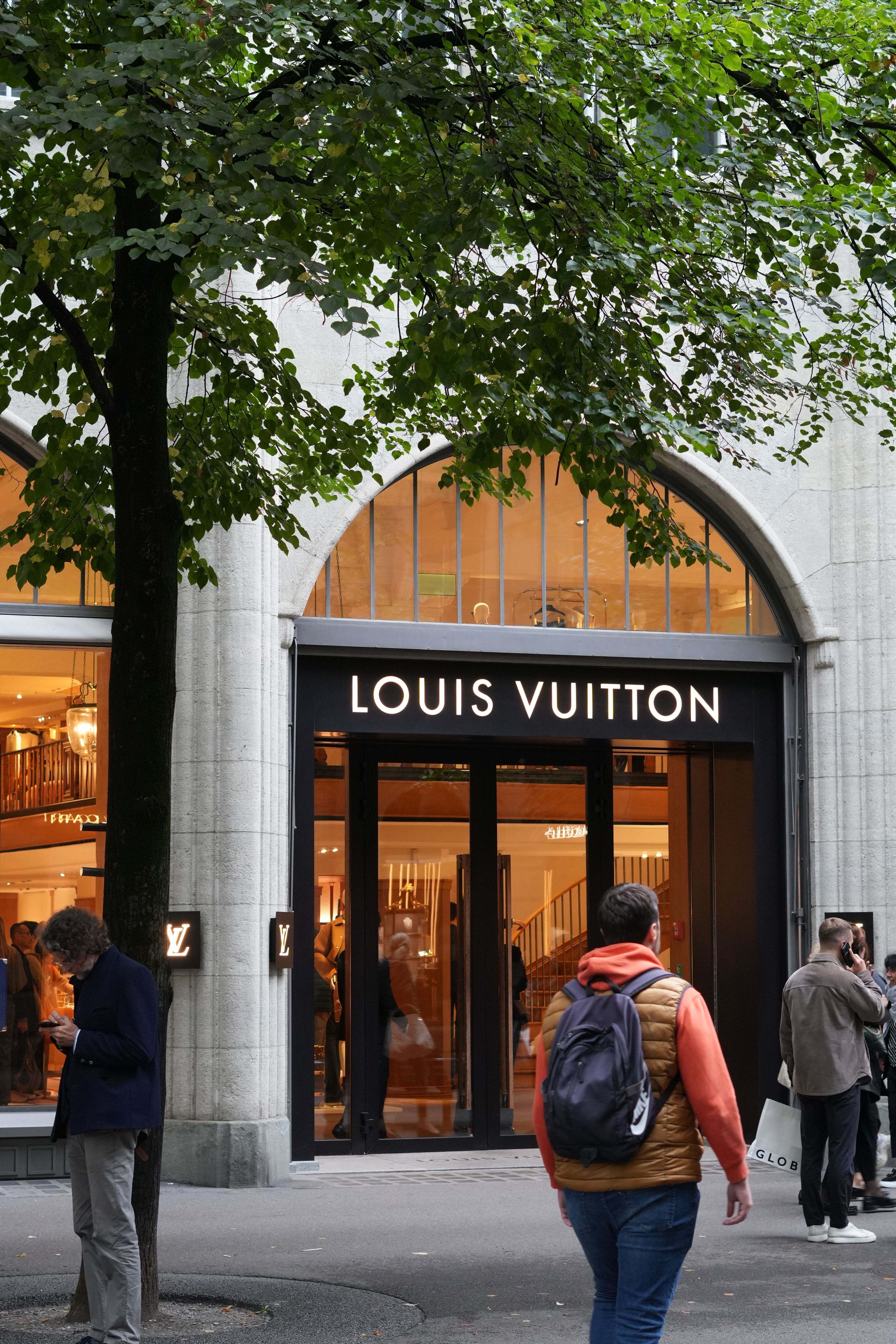 Luxury Louis Vuitton Storefront in Zurich · Free Stock Photo