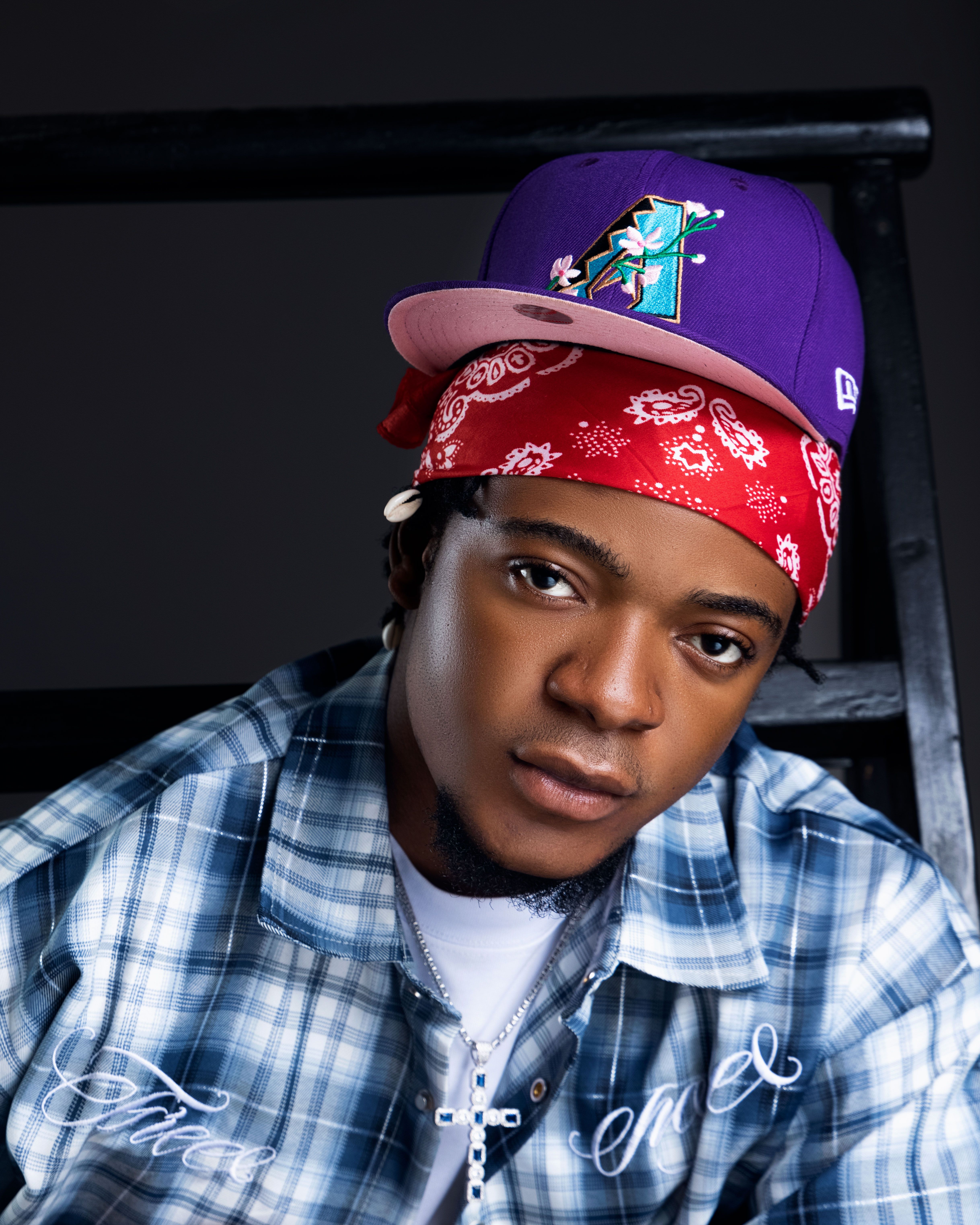 Urban Style Portrait with Bandana and Cap · Free Stock Photo