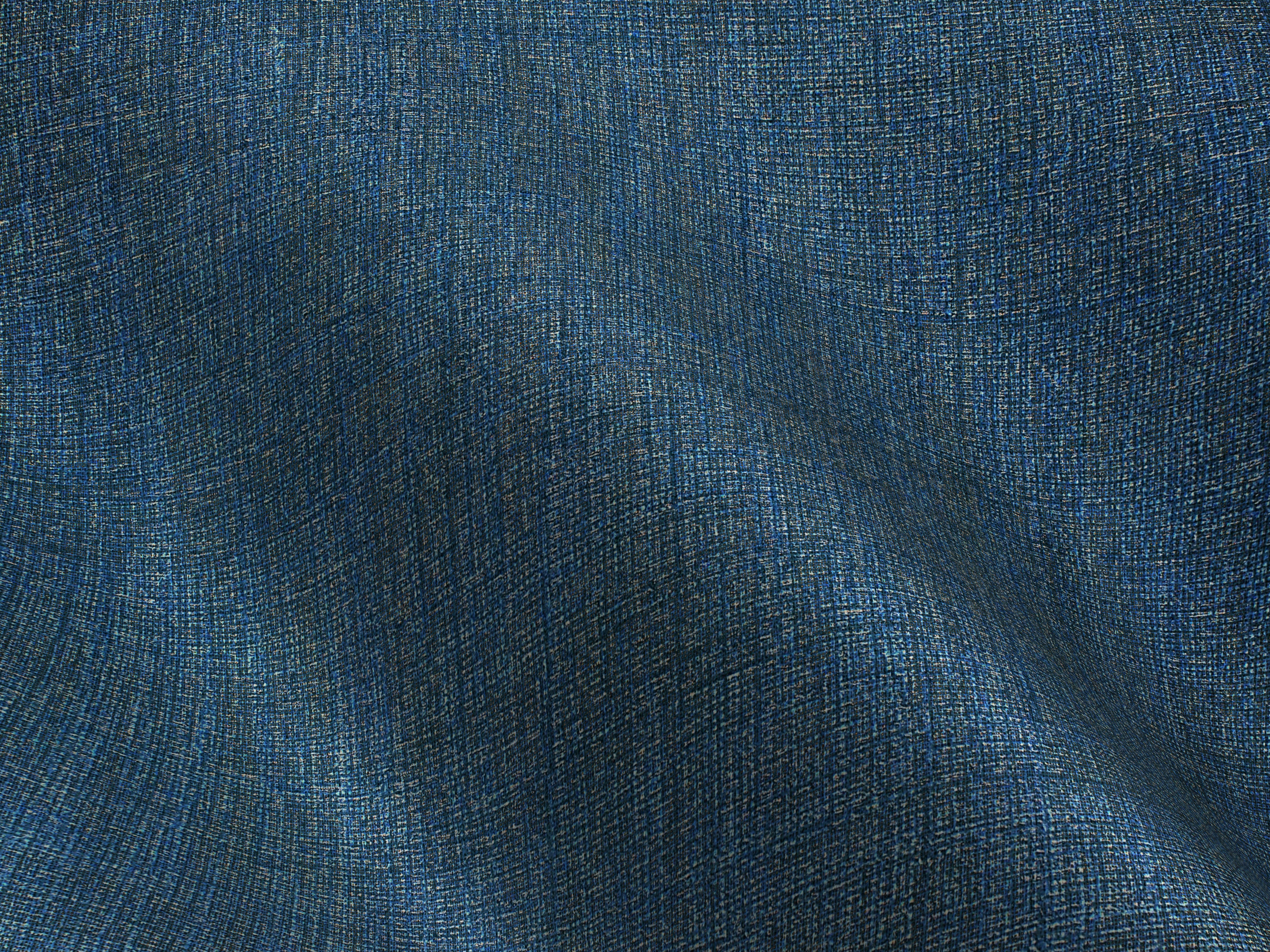 Textured Blue Fabric with Subtle Waves · Free Stock Photo